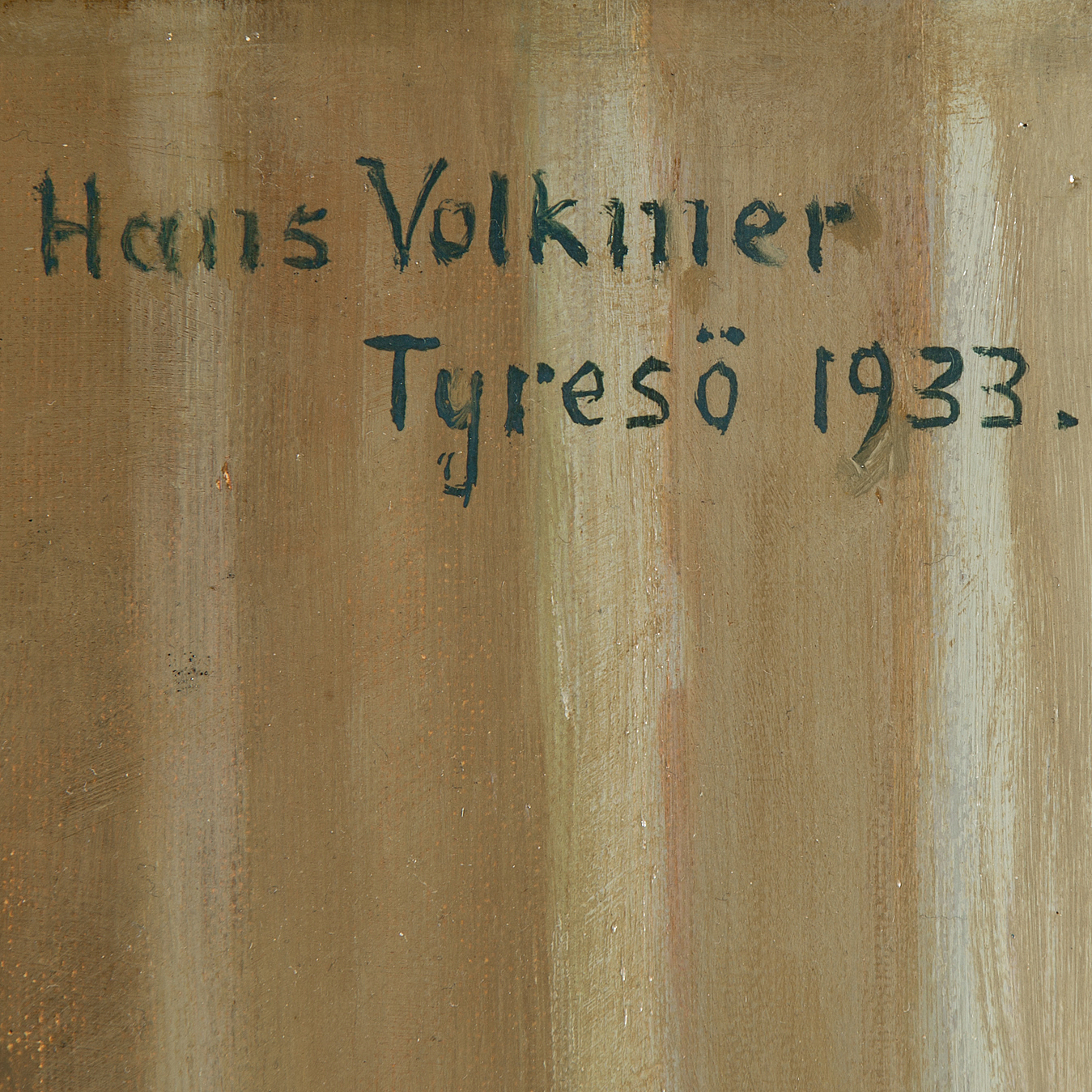 Hans Volkmer, an oil on canvas. Signed and dated 1933. - Bukowskis