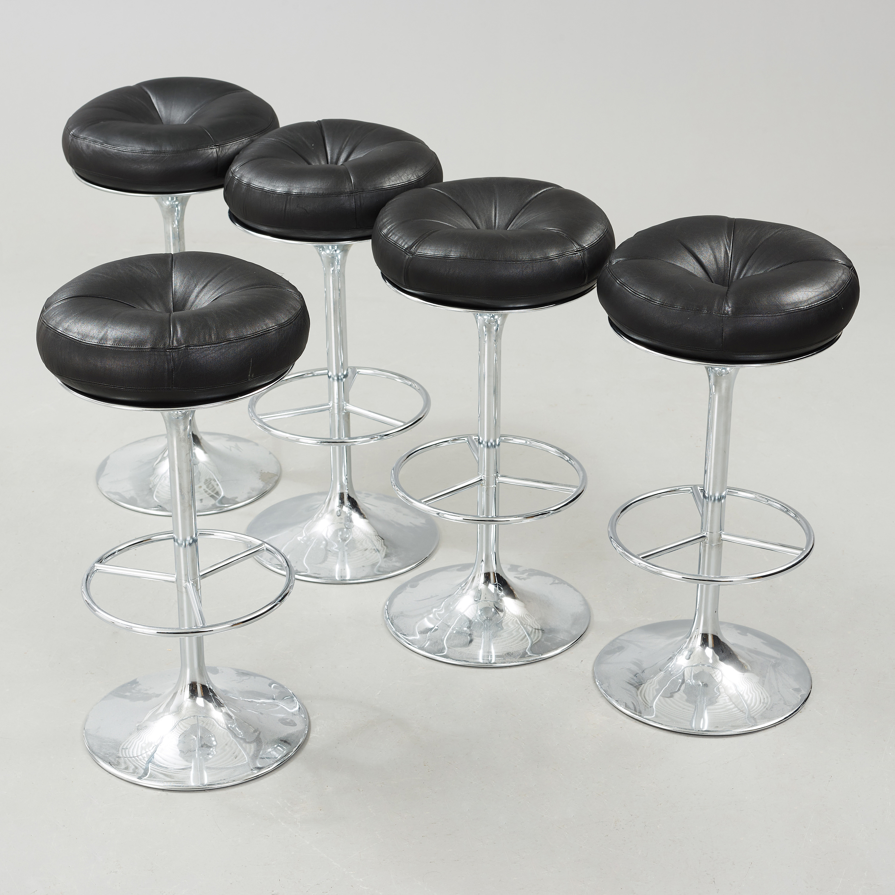 BARSTOLAR, 5 st, "Saturnus", Johansson Design, Markaryd, 1900-talets ...