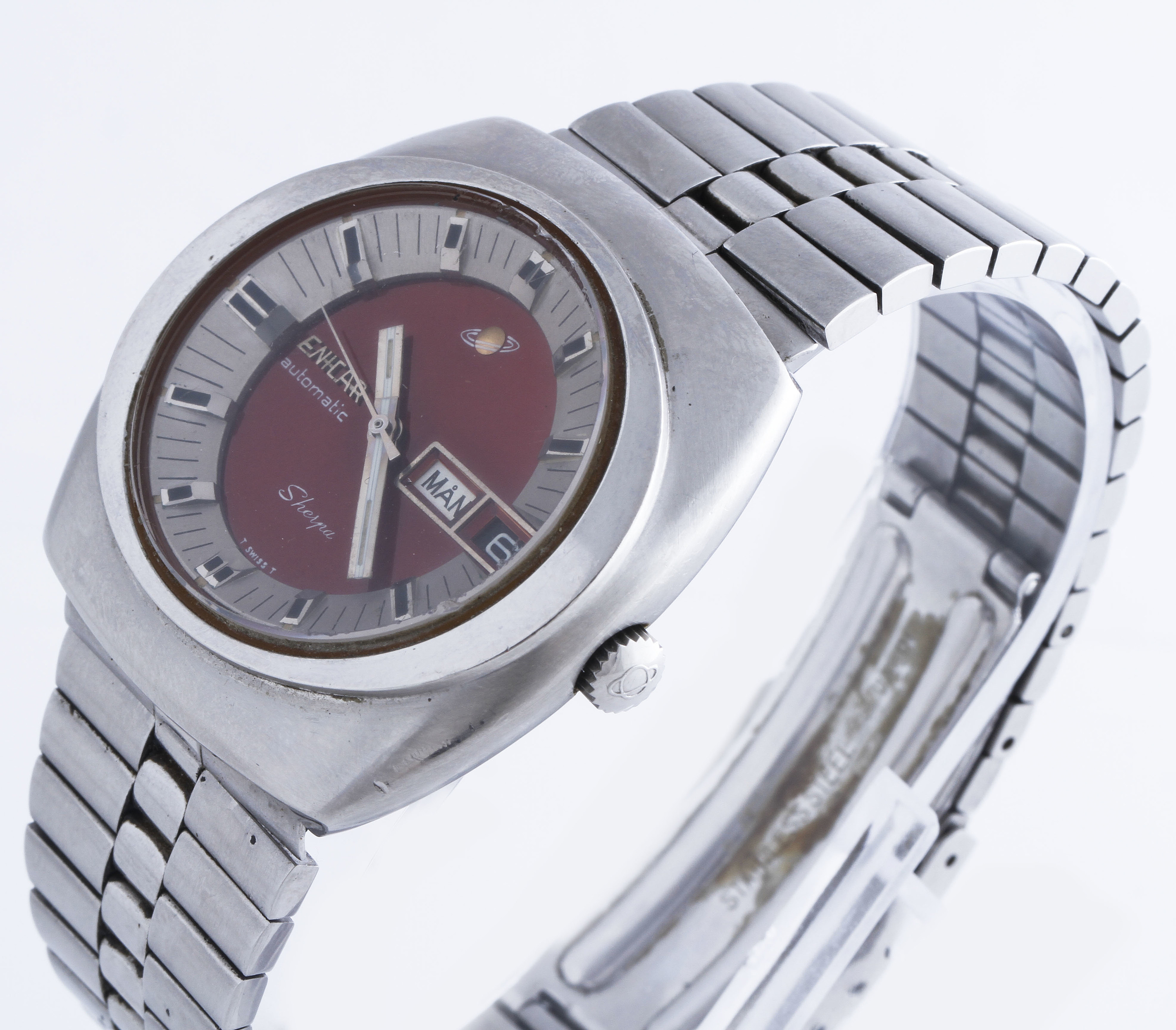 ENICAR, Automatic Sherpa, armbandsur, 41 x 40 cm. - Bukowskis