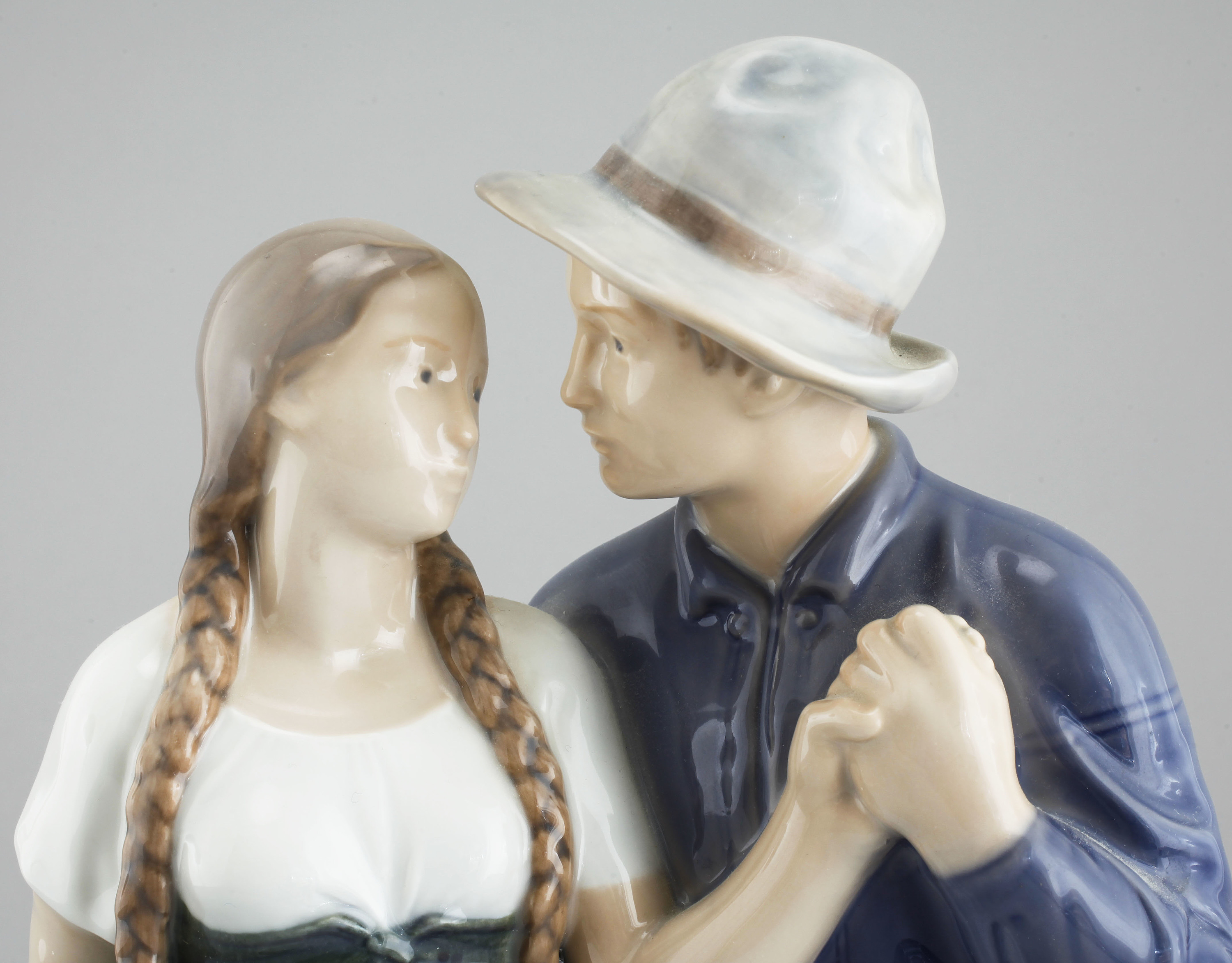 A porcelain figurine, model 1132, Theodor Lundberg, by Royal Copenhagen ...