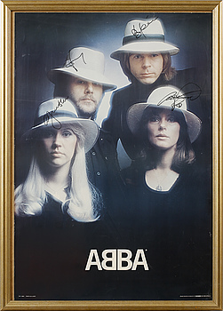 A poster signed by "ABBA". - Bukowskis