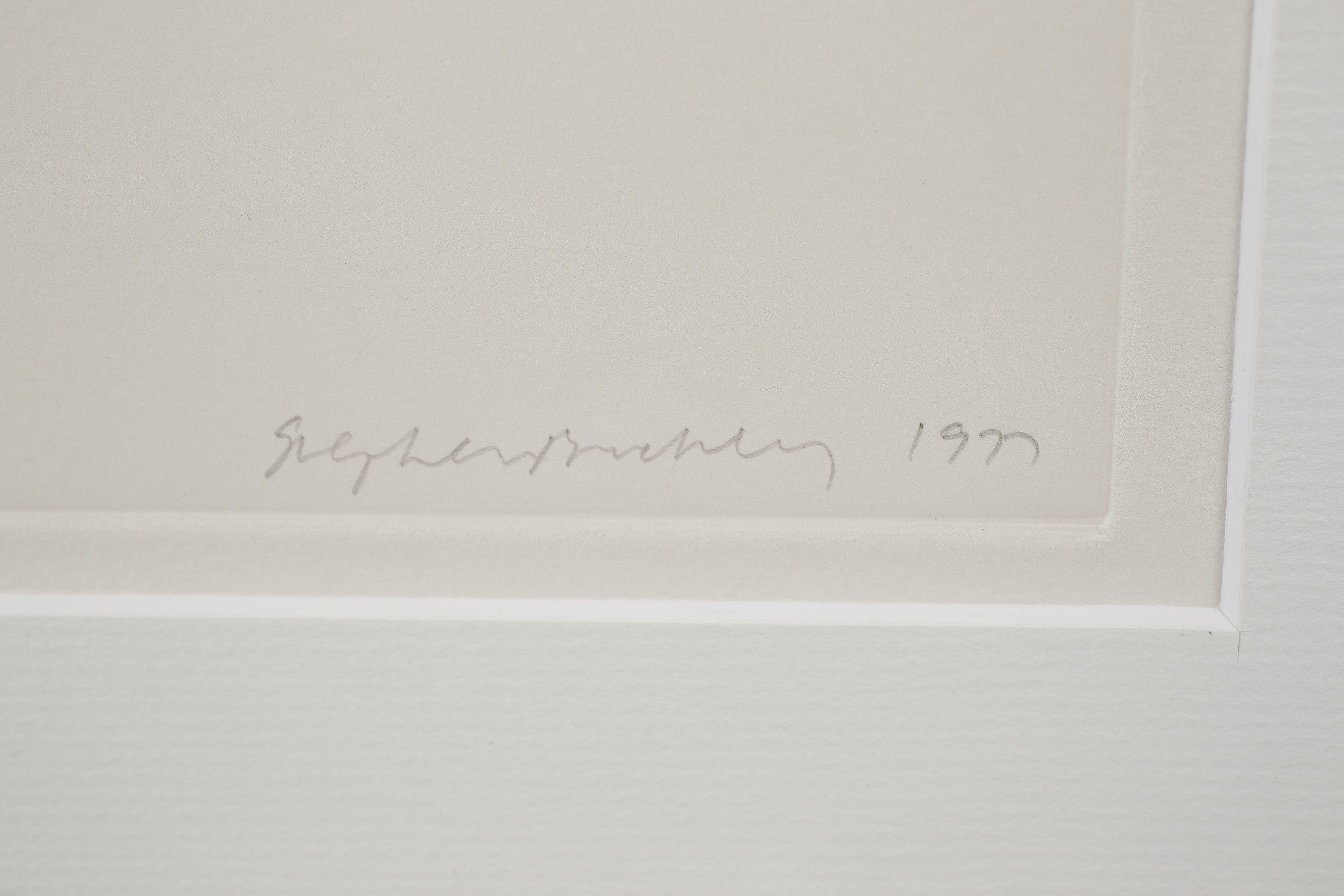 STEPHEN BUCKLEY, etching with colours, signed, dated 1977 and numbered ...