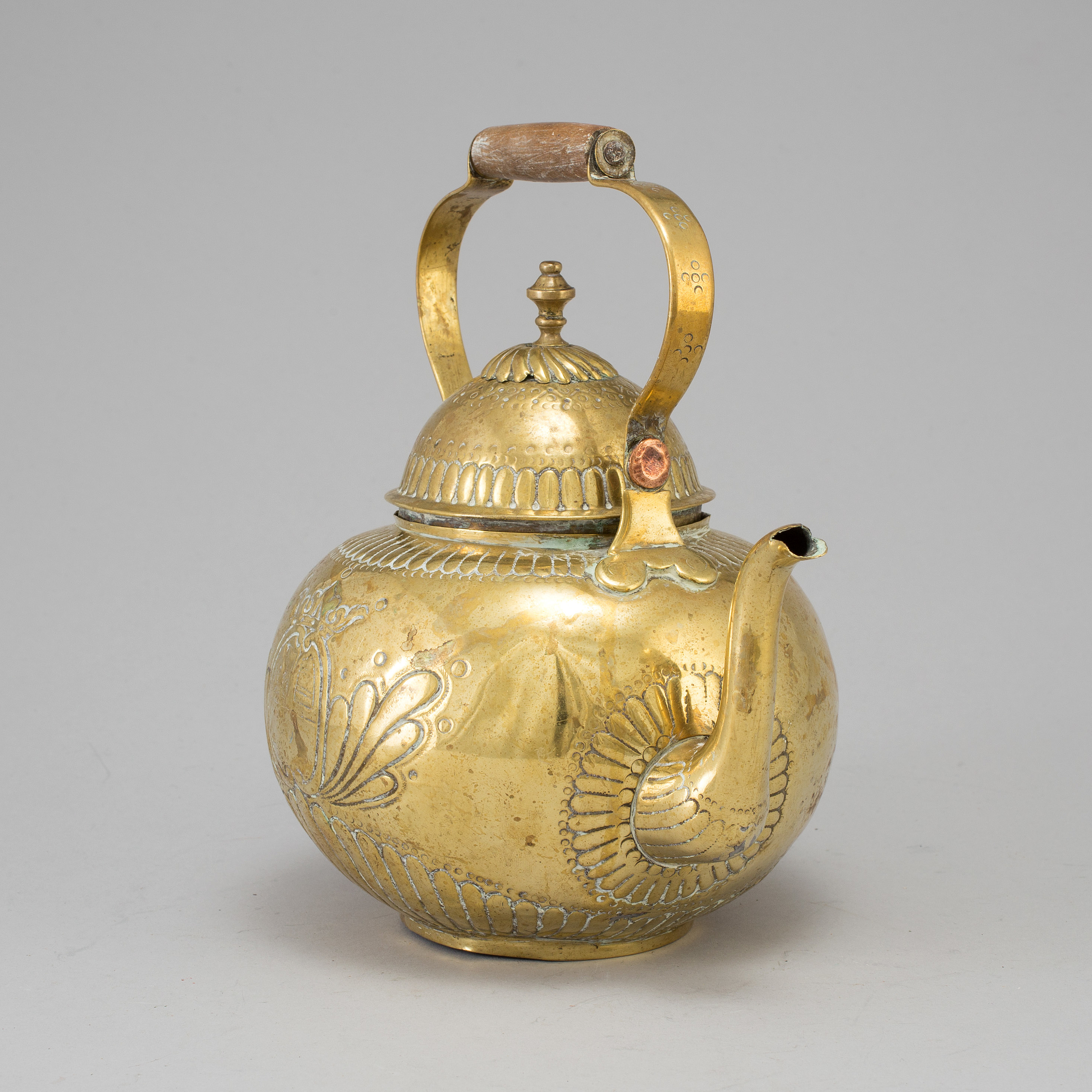 A 18th Century Brass Tea Pot Bukowskis