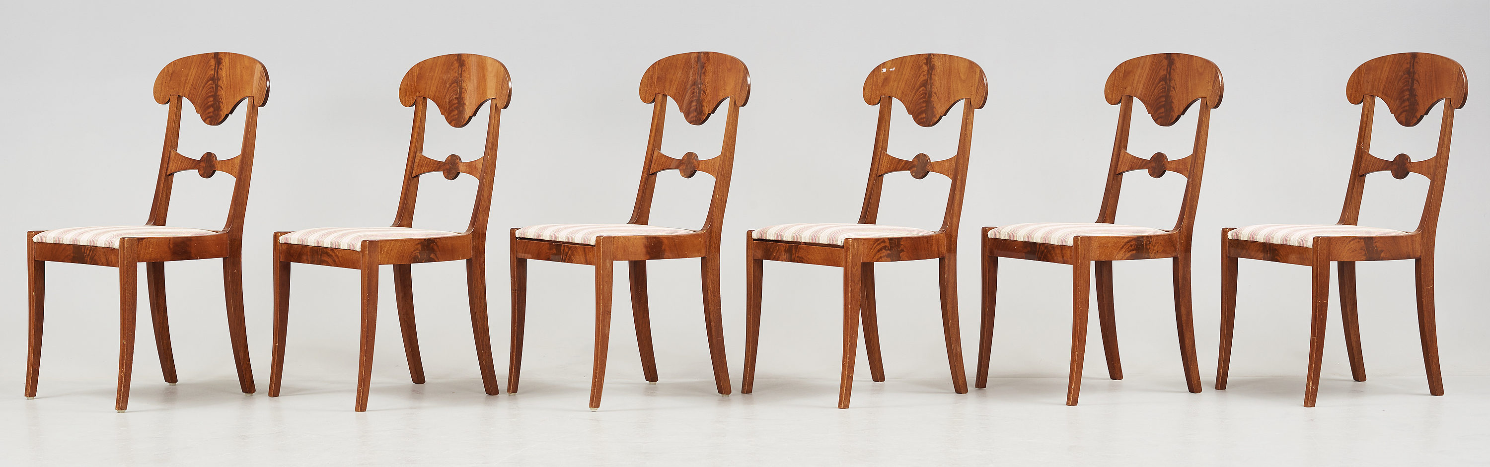 A set of six mid 19th century chairs. - Bukowskis
