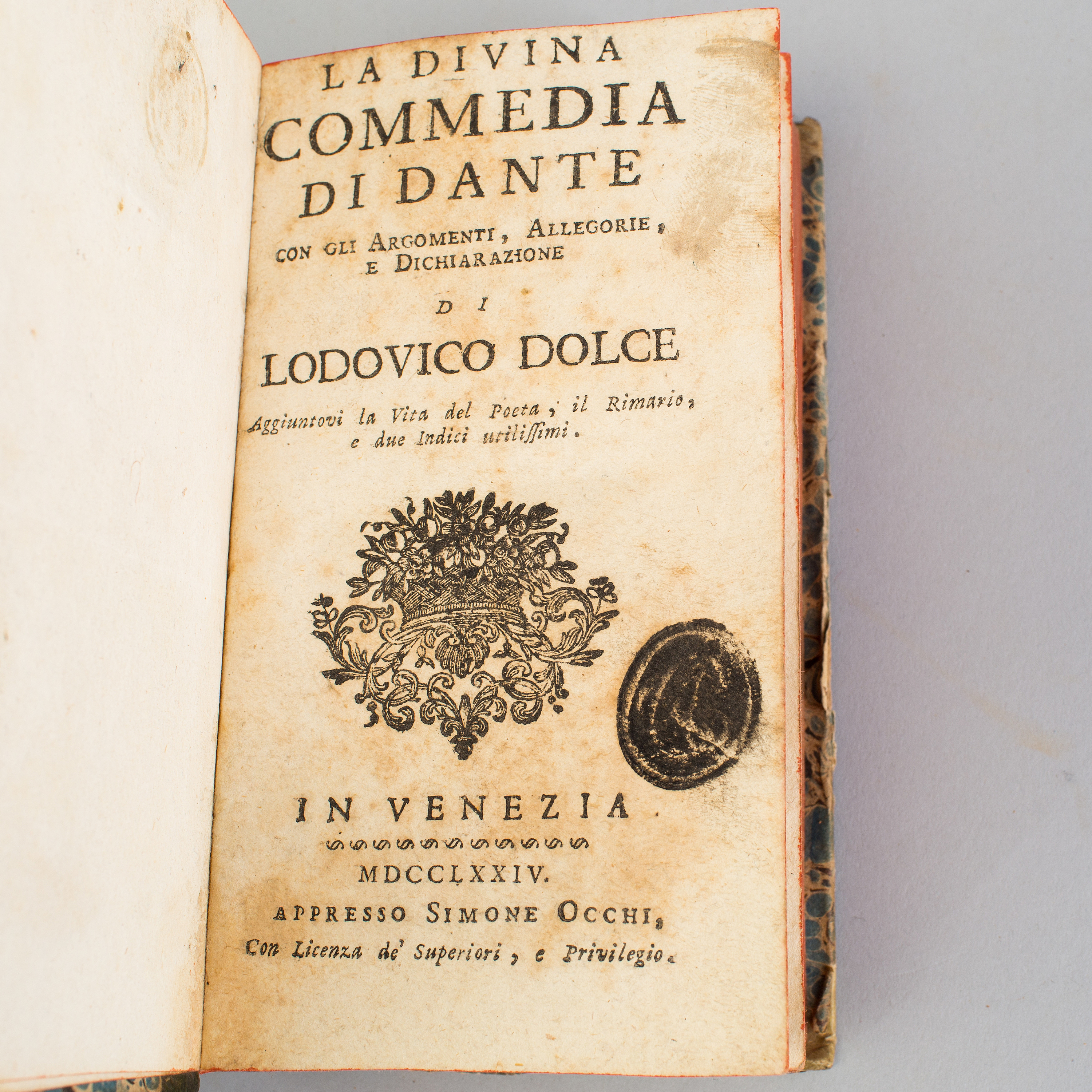 BÖCKER, 4 st, Dante och Cervantes, 1774, 1820 och 1853. - Bukowskis