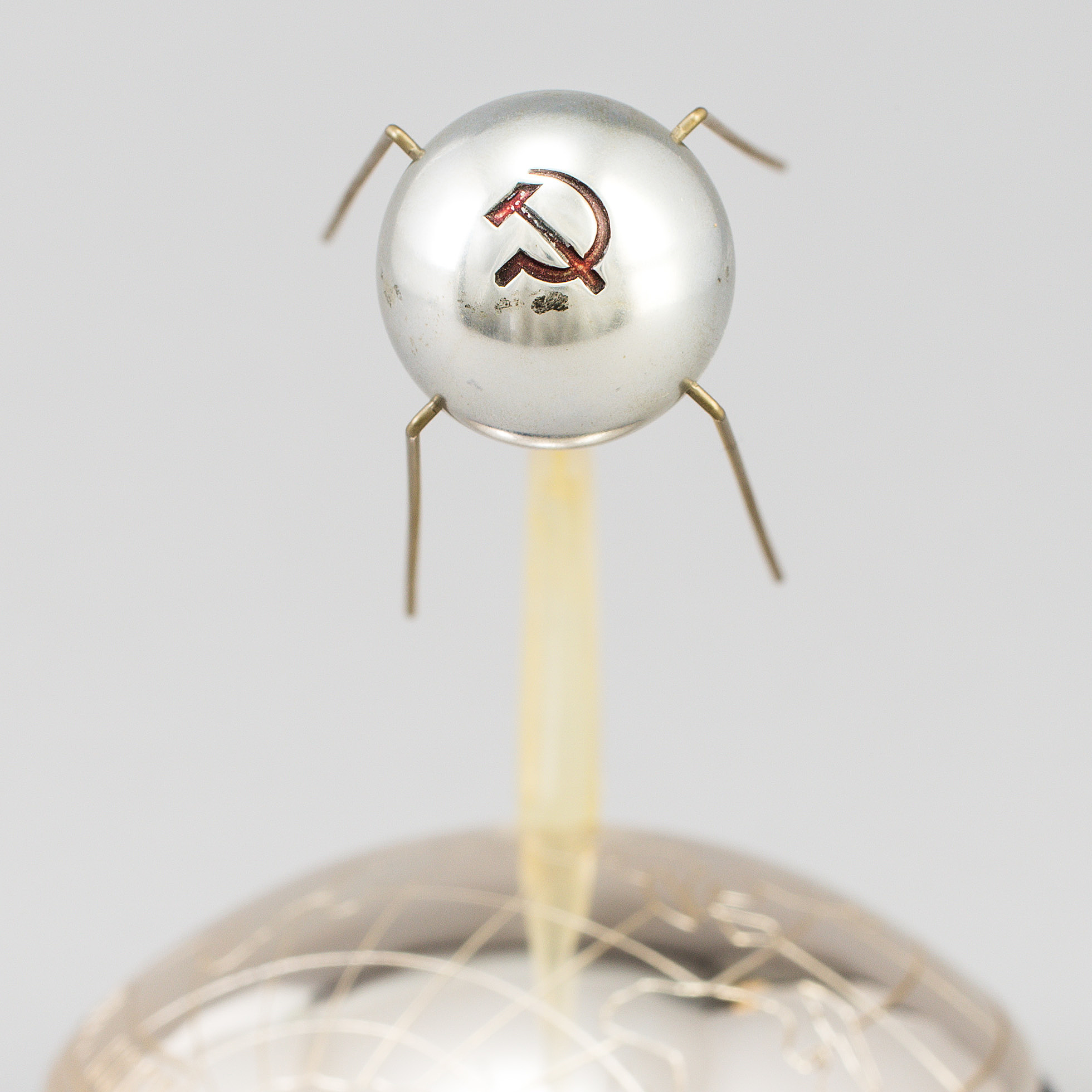 Three USSR Desk Rocket Satellite Models of "Vostok 1" (Yuri Gagarin ...