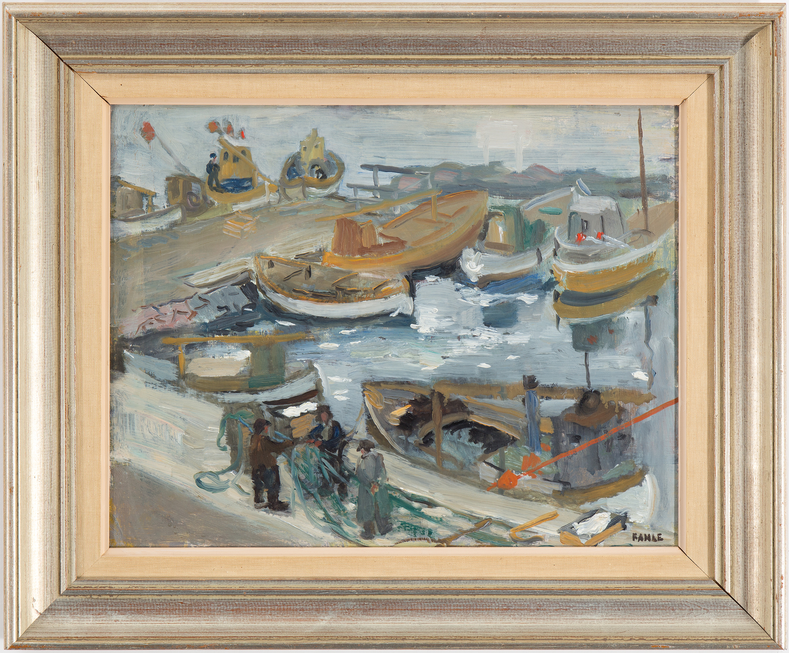 GUSTAF ADOLF FAHLE, oil on board, signed. - Bukowskis