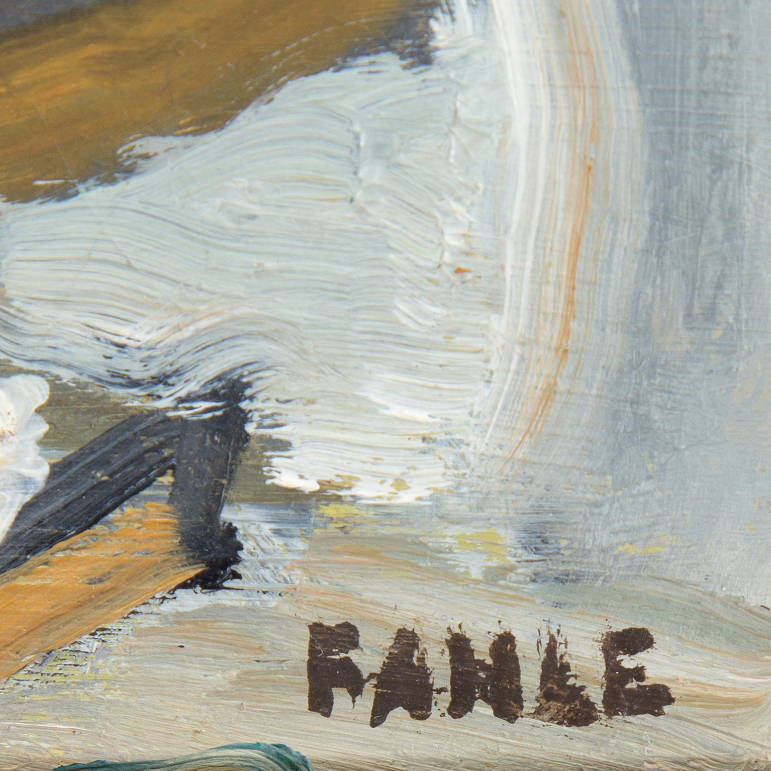 GUSTAF ADOLF FAHLE, oil on board, signed. - Bukowskis