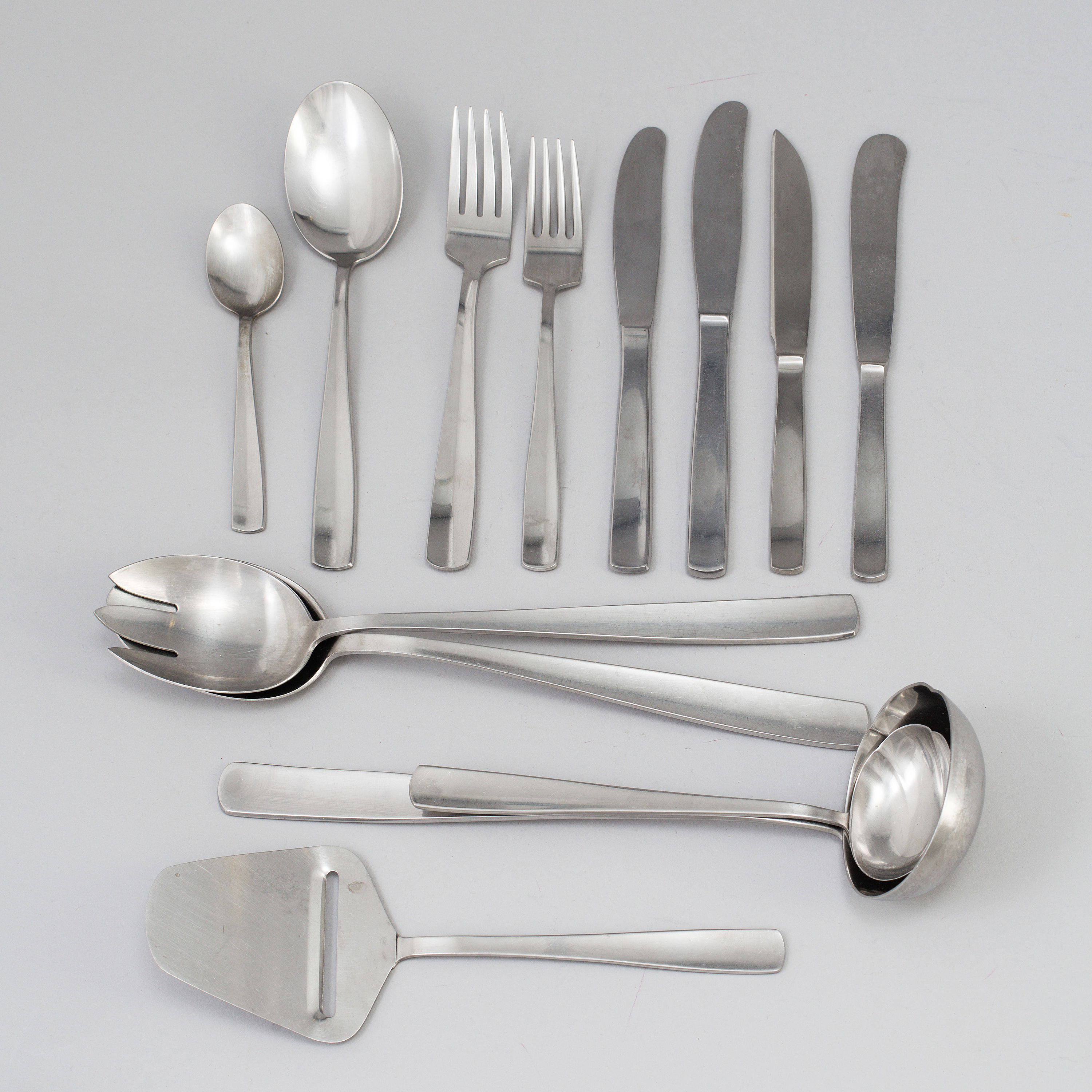 Flatware Set, 85 pieces, stainless steel, "Facette", Folke Arstrom ...