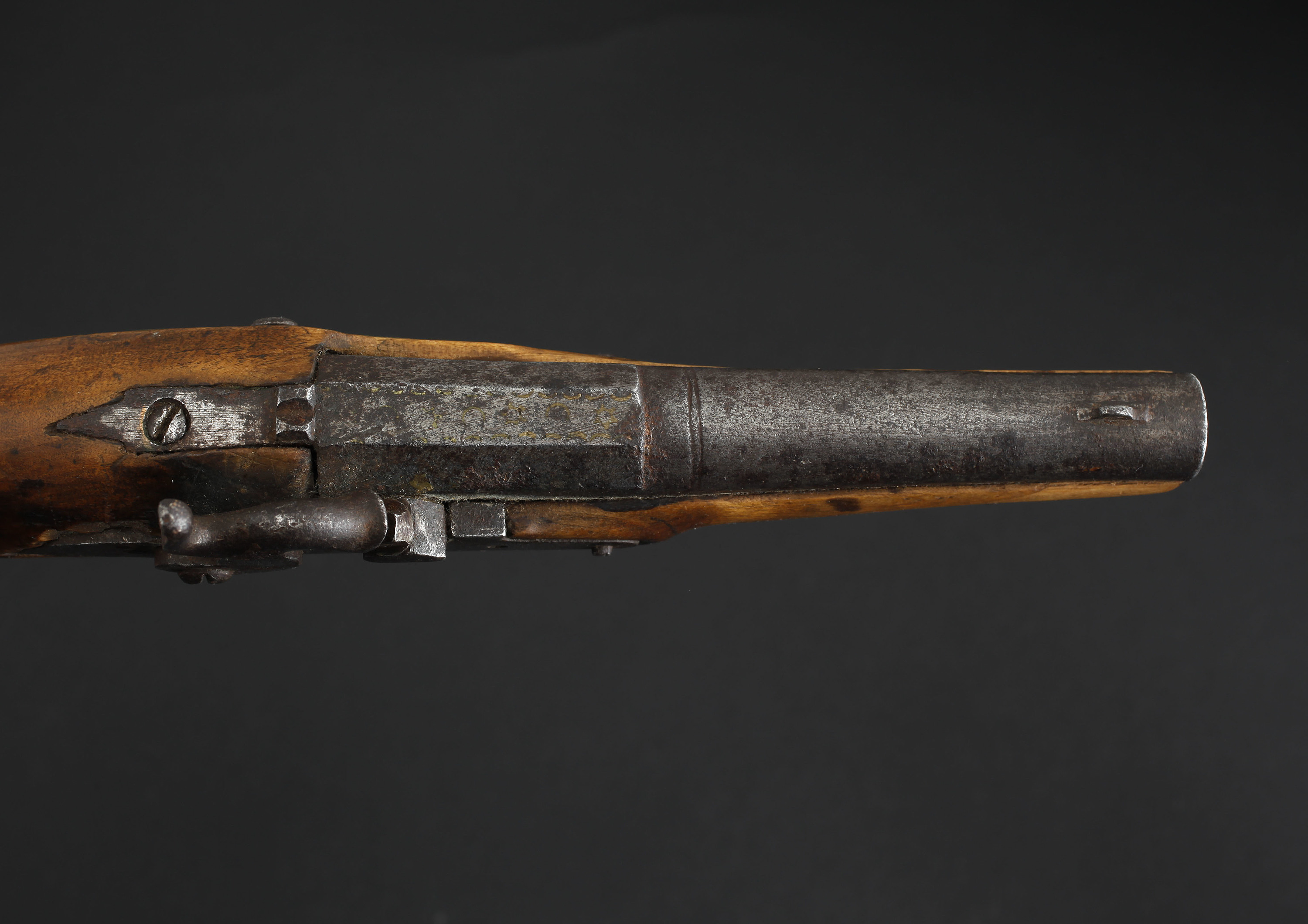 An early 19th century cap lock revolver. - Bukowskis