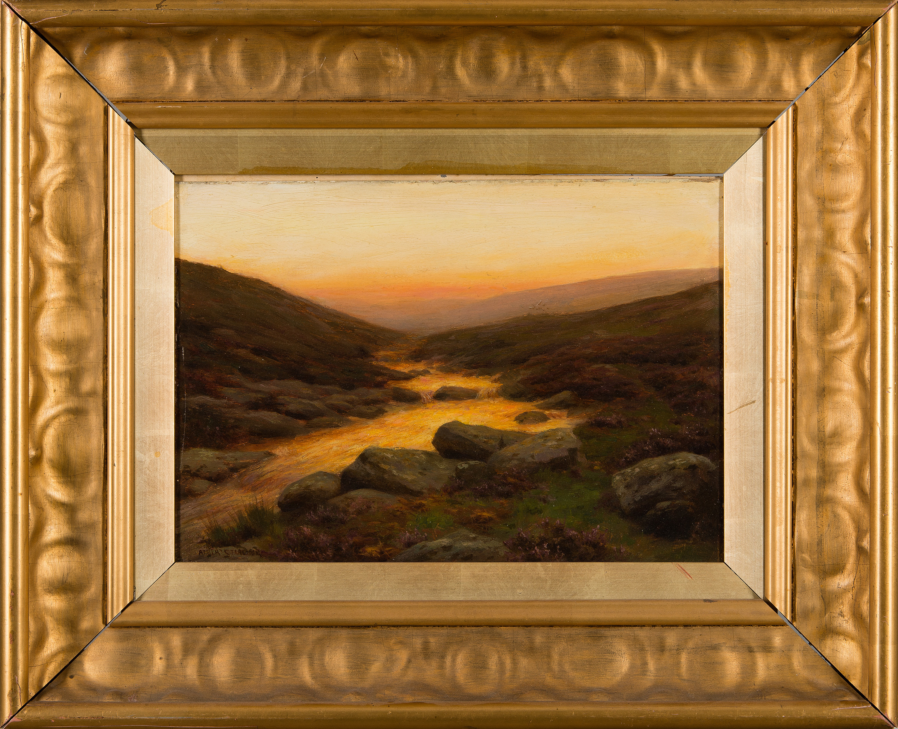 ALBERT STARLING, oil on panel, signed. - Bukowskis