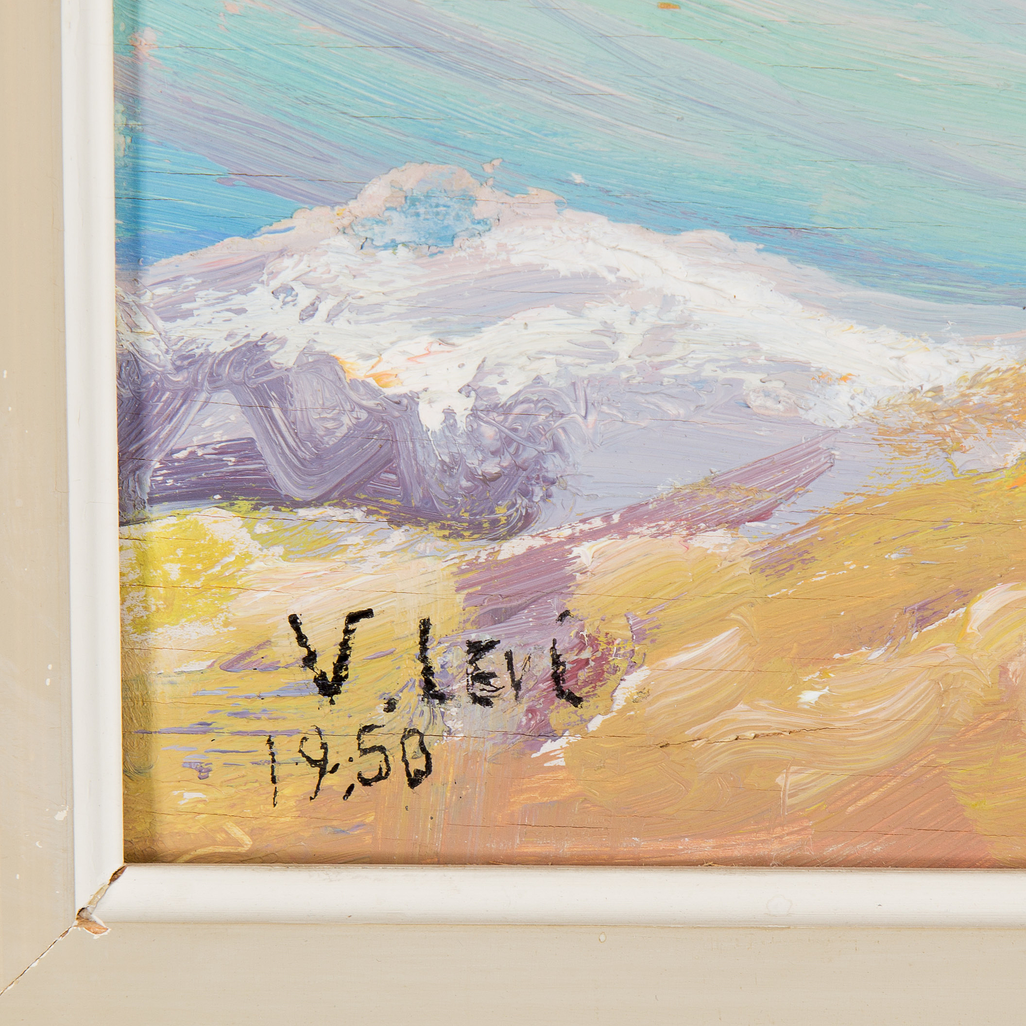 VASILI LEVI, oil on panel, signed and dated 1950. - Bukowskis