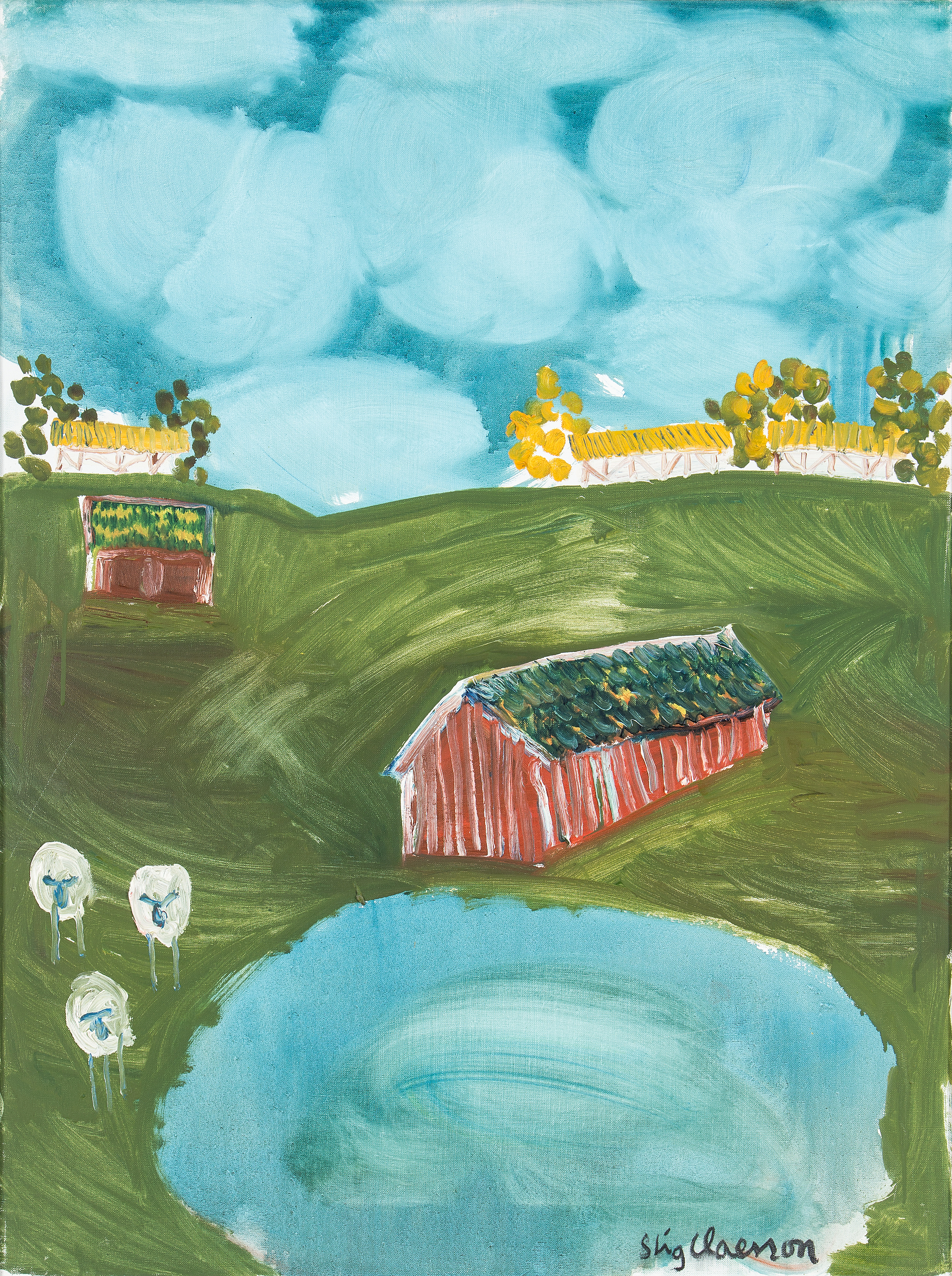 STIG CLAESSON, oil on canvas, signed. - Bukowskis