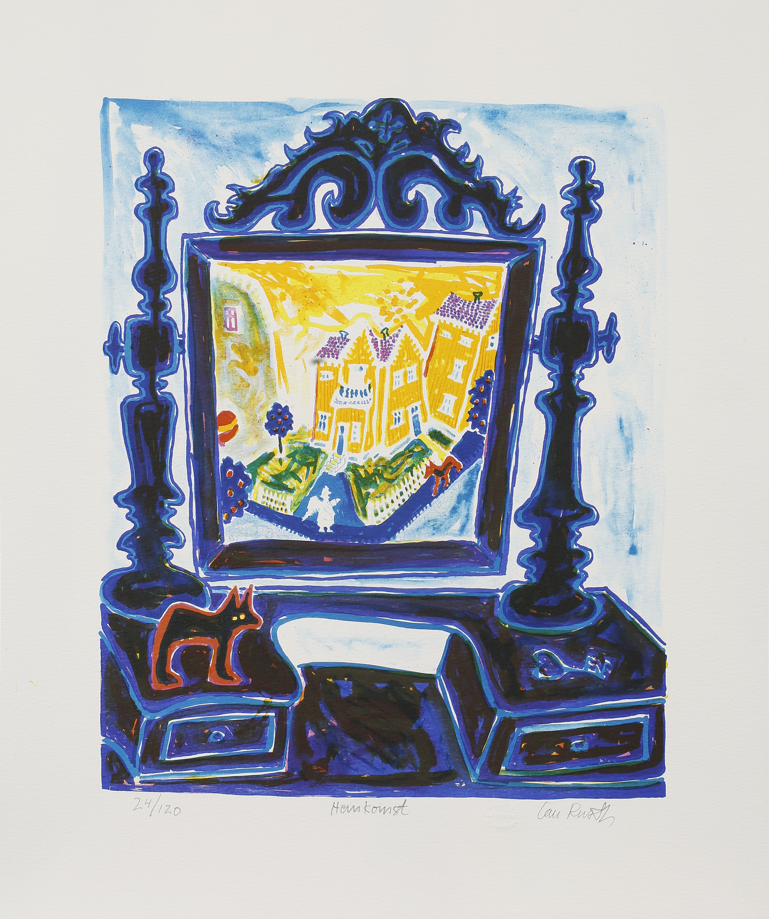 IAN RUSTH, litograph in colours, signed and numbered 24/120. - Bukowskis