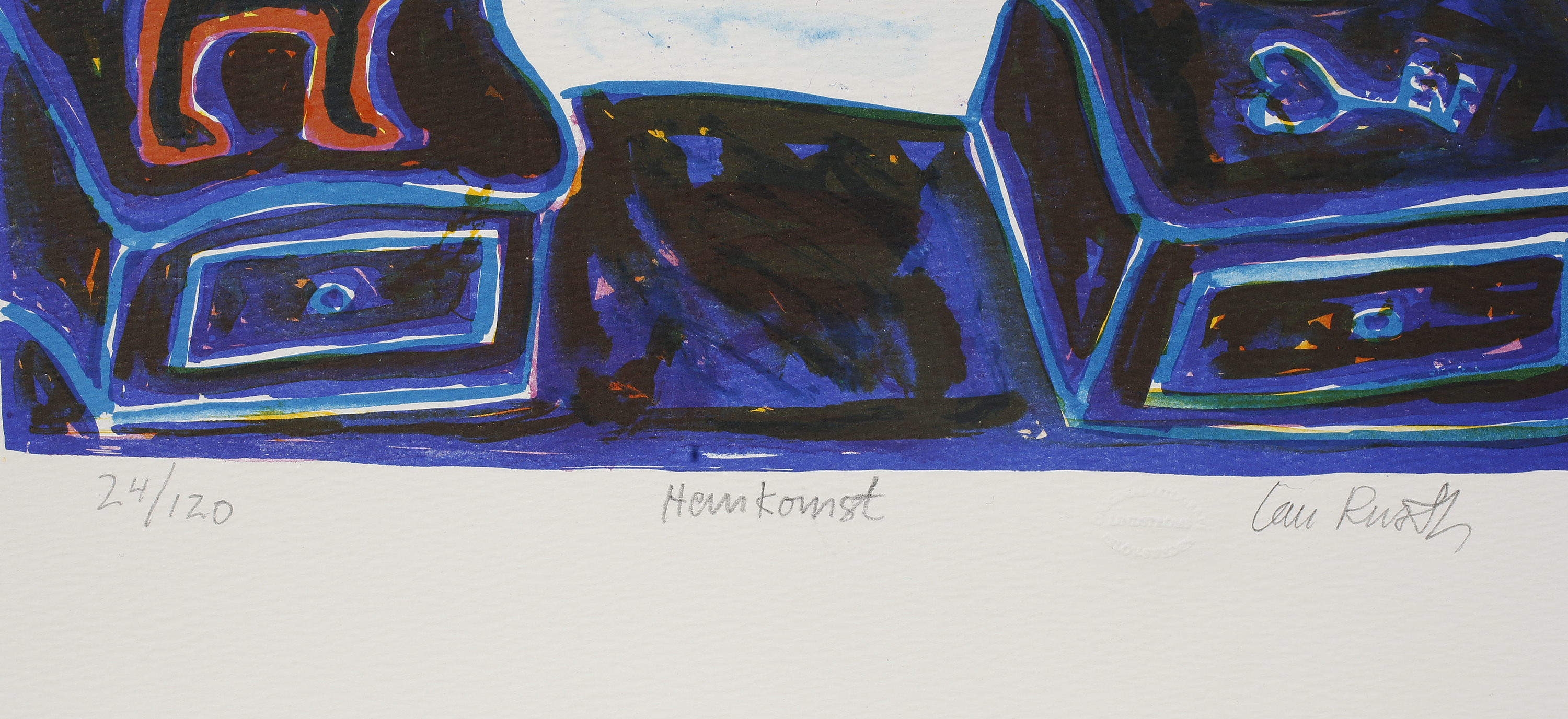 IAN RUSTH, litograph in colours, signed and numbered 24/120. - Bukowskis