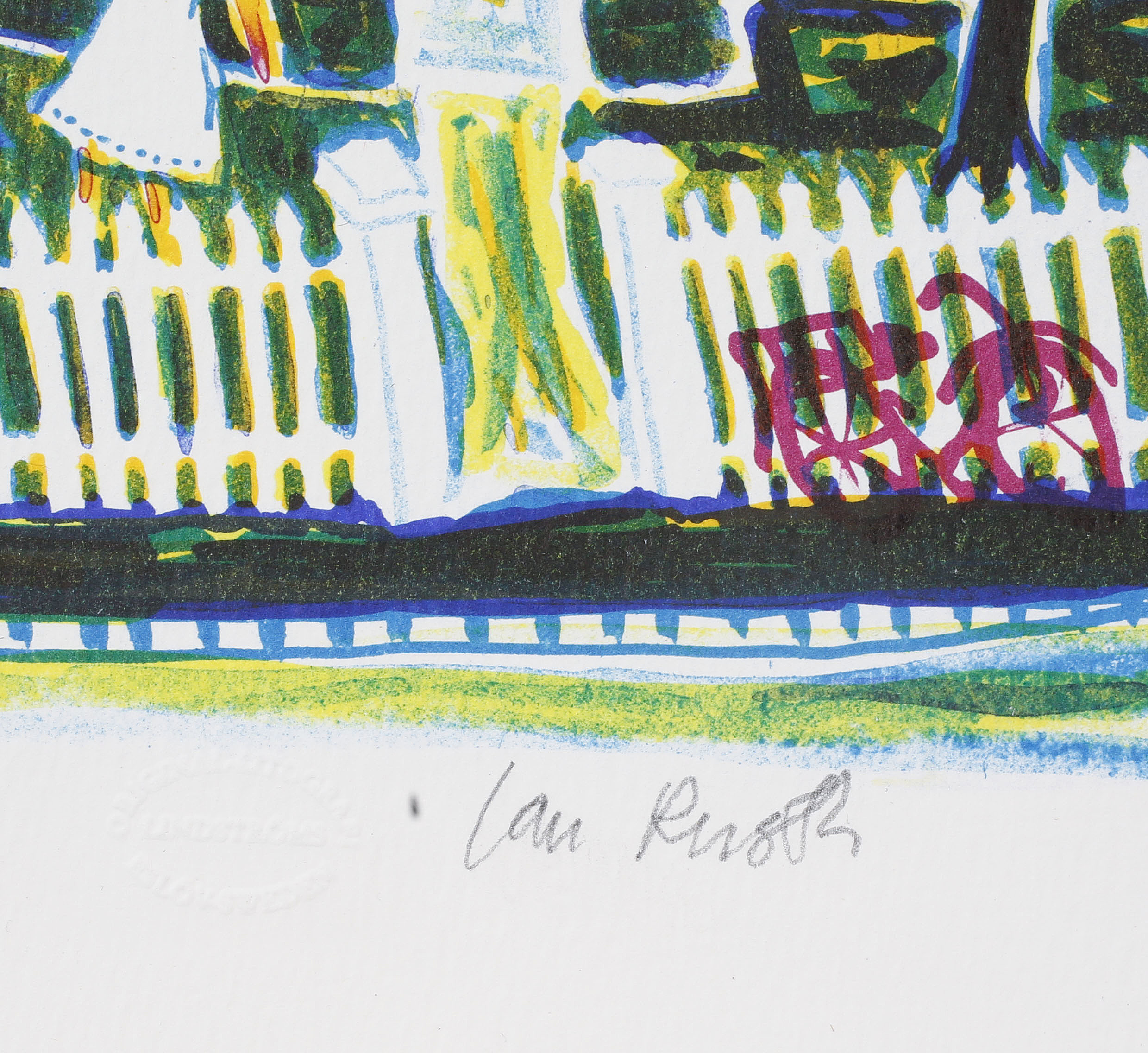 IAN RUSTH, litograph in colours, signed and numbered 23/120. - Bukowskis