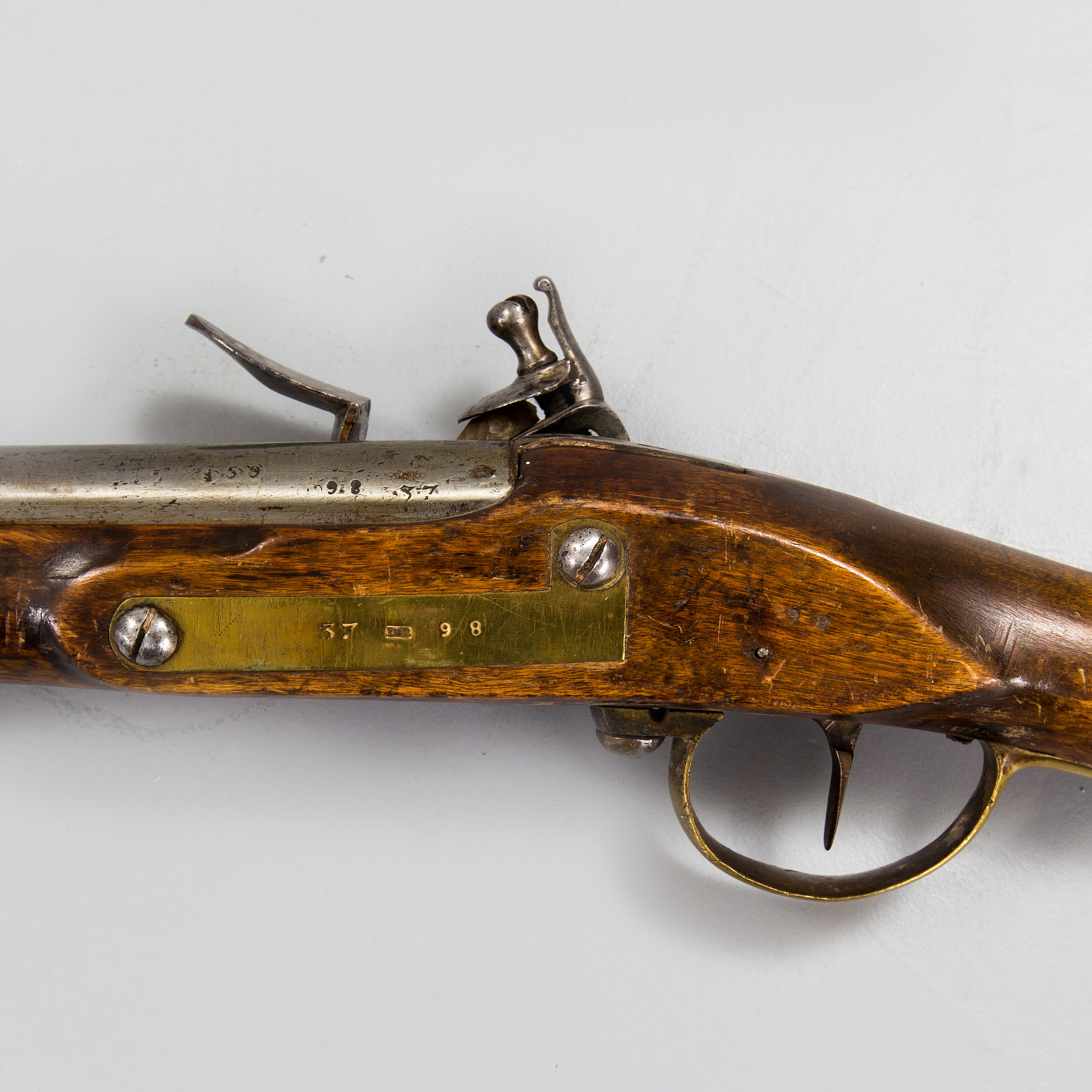 A late 18th century flintlock rifle. - Bukowskis