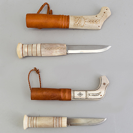 Two traditional sami knives 20th century. - Bukowskis