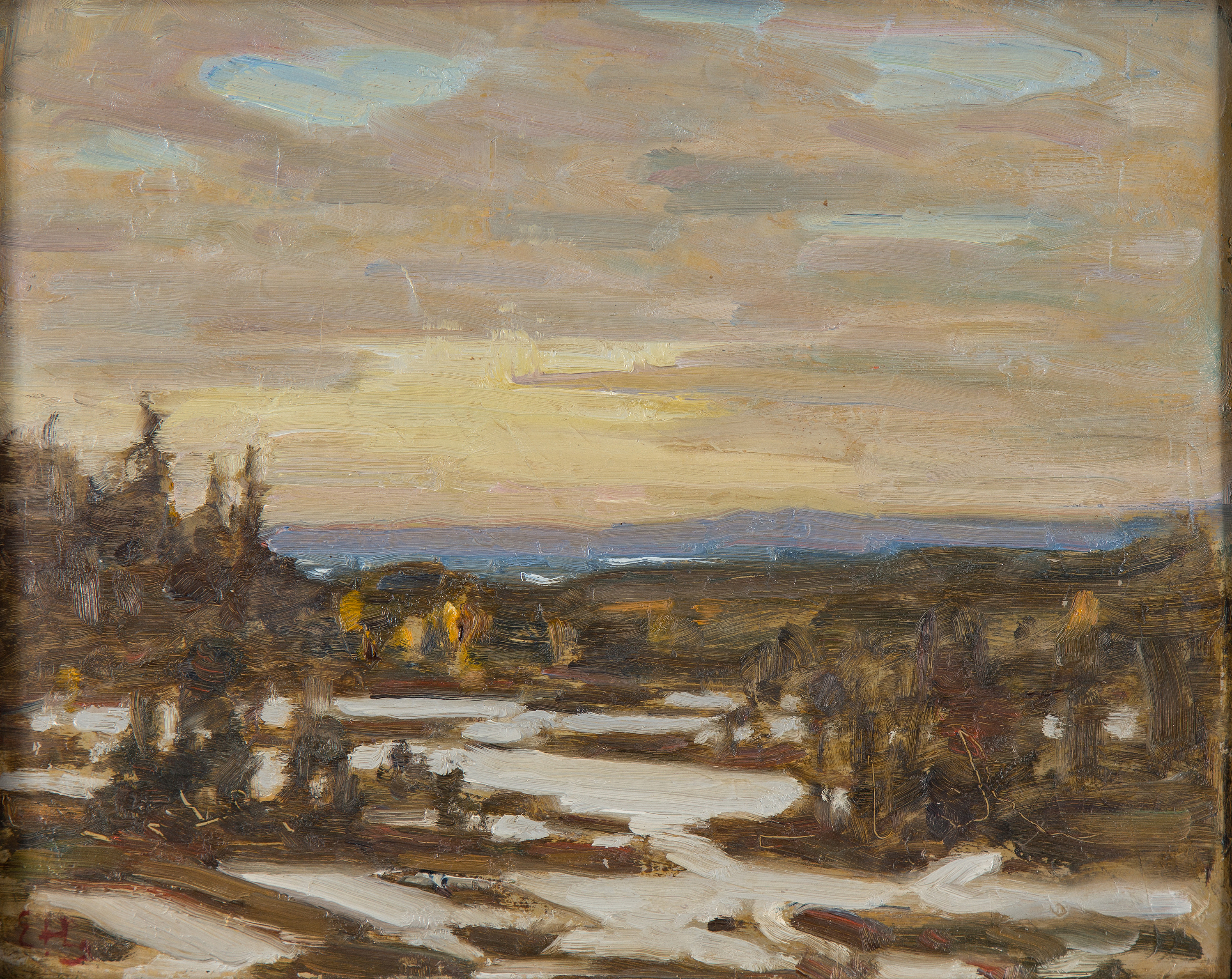 TWO ERIK HEDBERG, two oils on board, signed. - Bukowskis