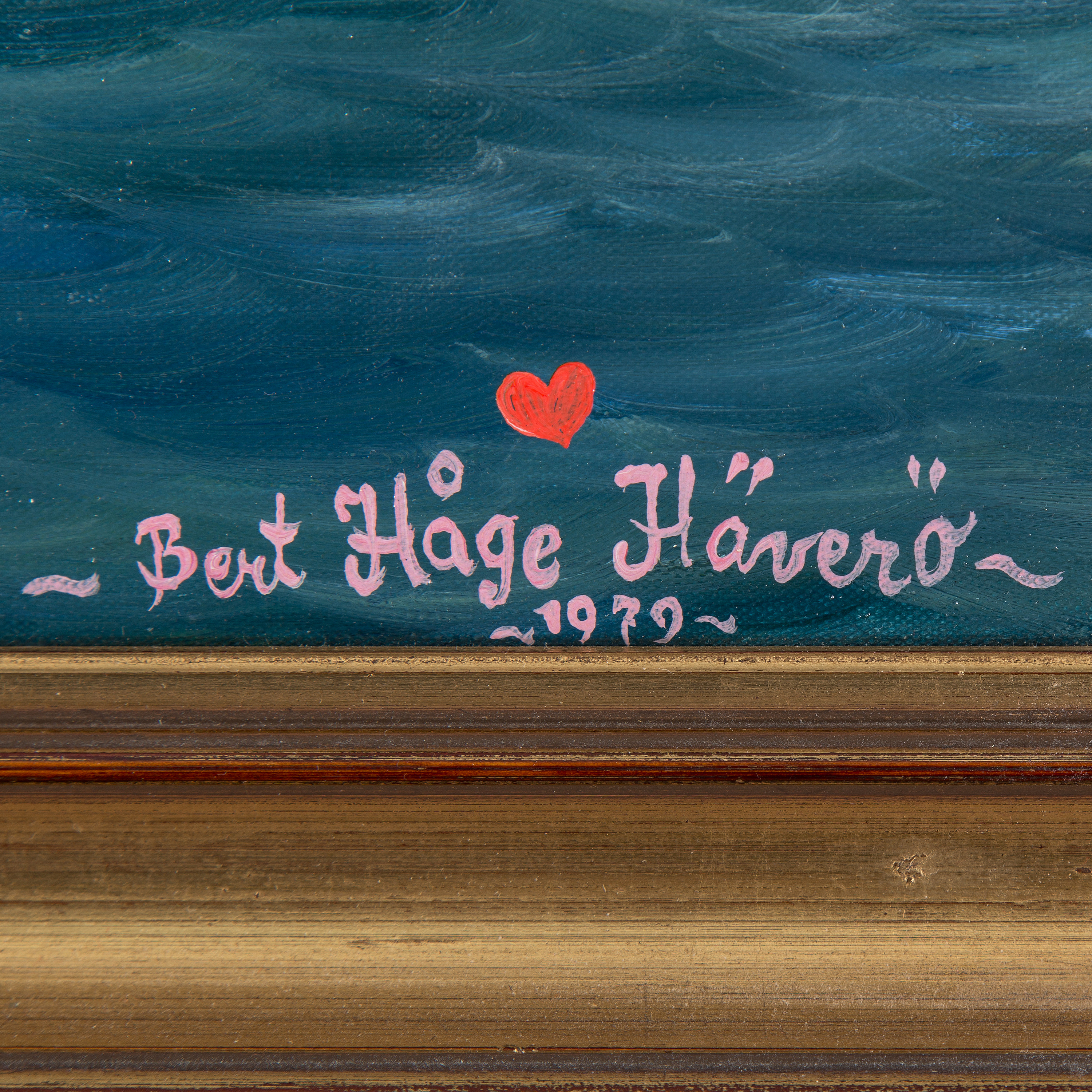 BERT HÅGE HÄVERÖ, olja på duk, signerad Bert Håge Häverö och daterad ...