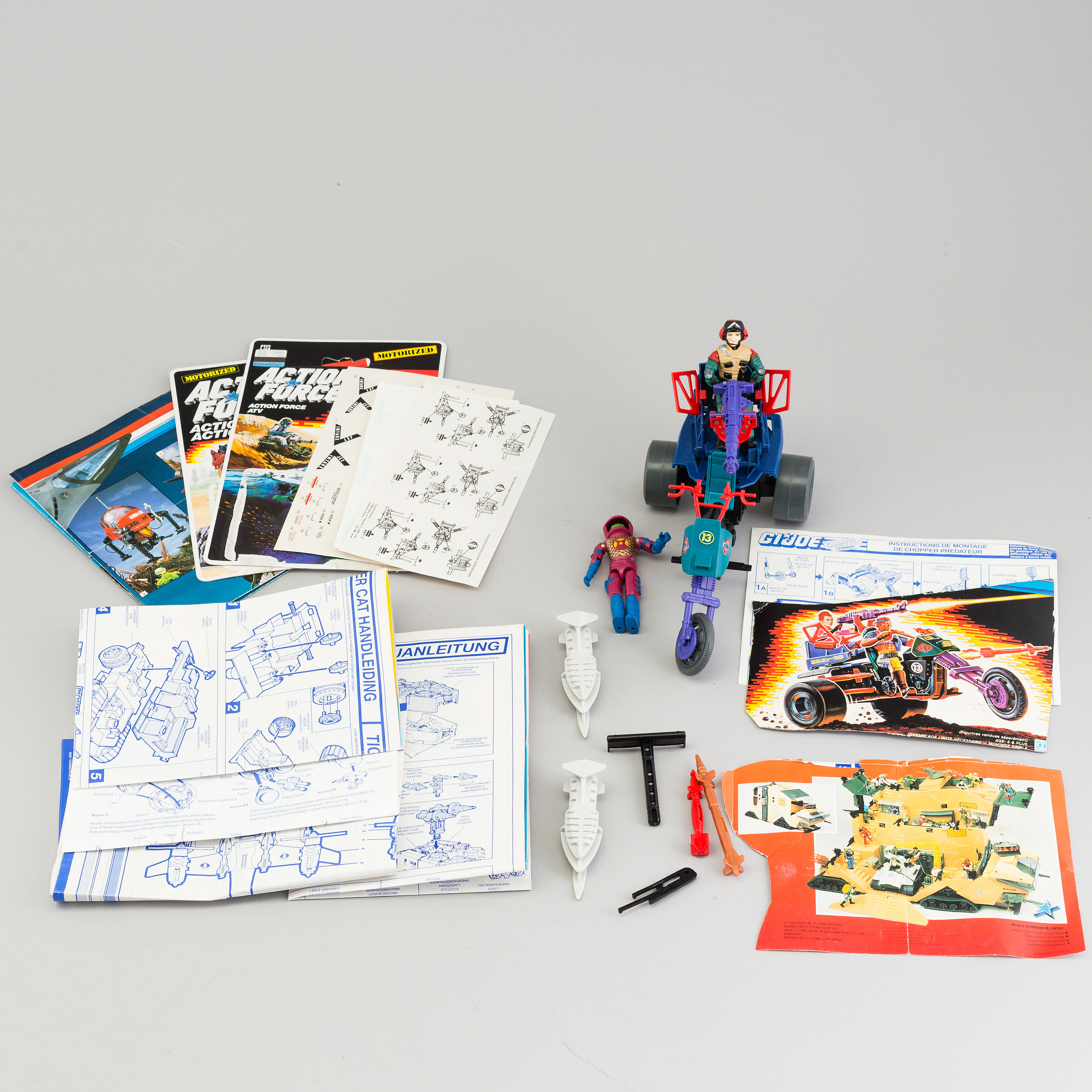 A lot of Gi Joe/Action Force toys, Hasbro, 1980/90s. - Bukowskis