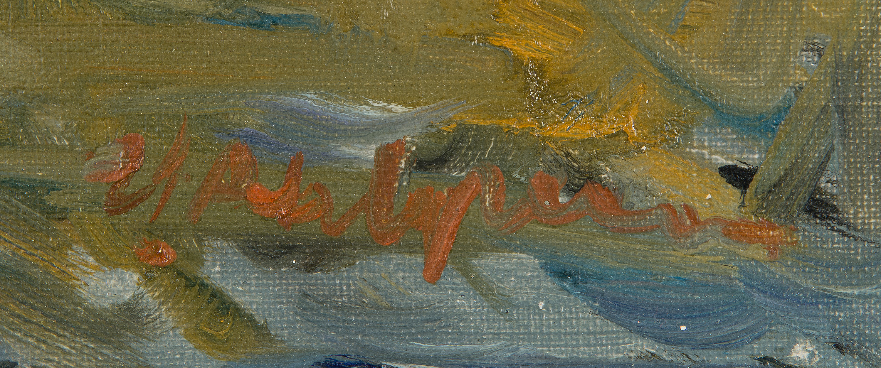 WILLIAM AHLGREN, olja på duk, uppfodrad på kartong, signerad. - Bukowskis