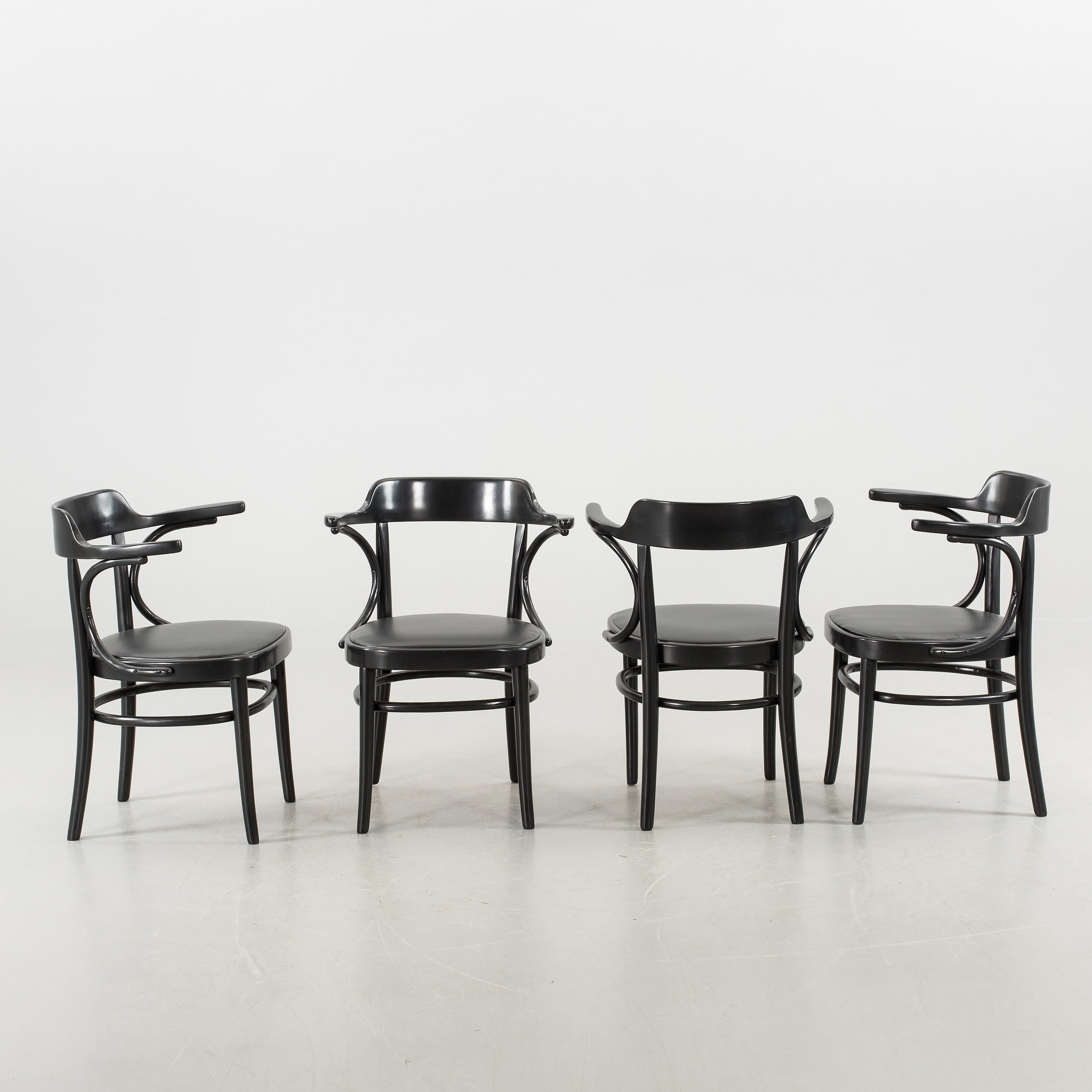 Four Cattelin chairs by Gemla, second half of the 20th century, model ...