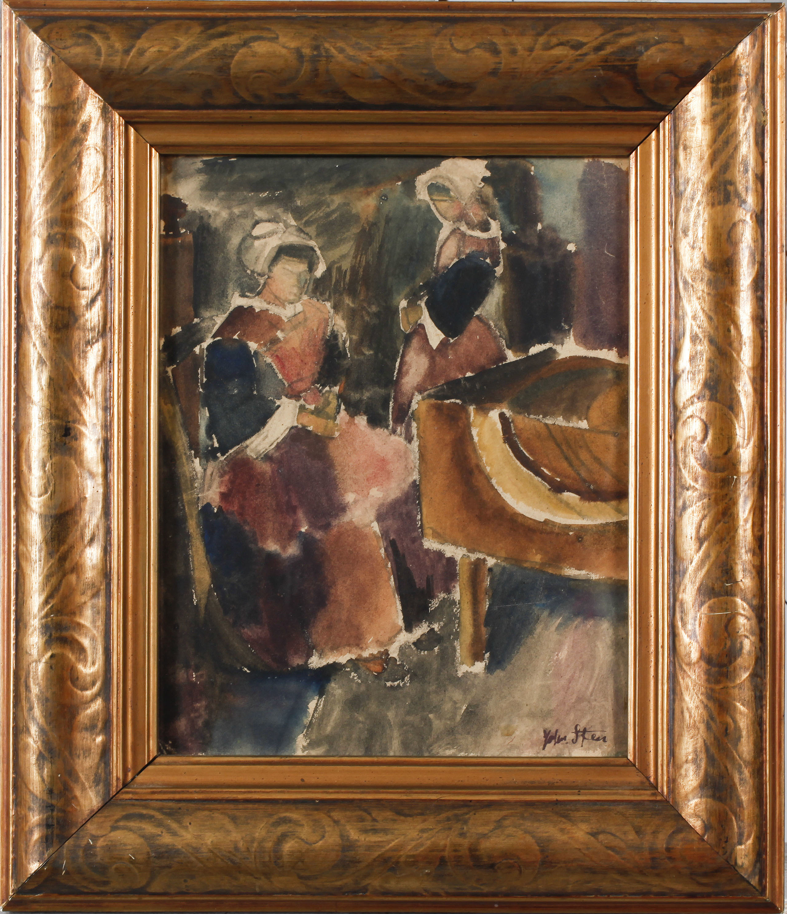 JOHN STEN, a watercolor, signed. - Bukowskis