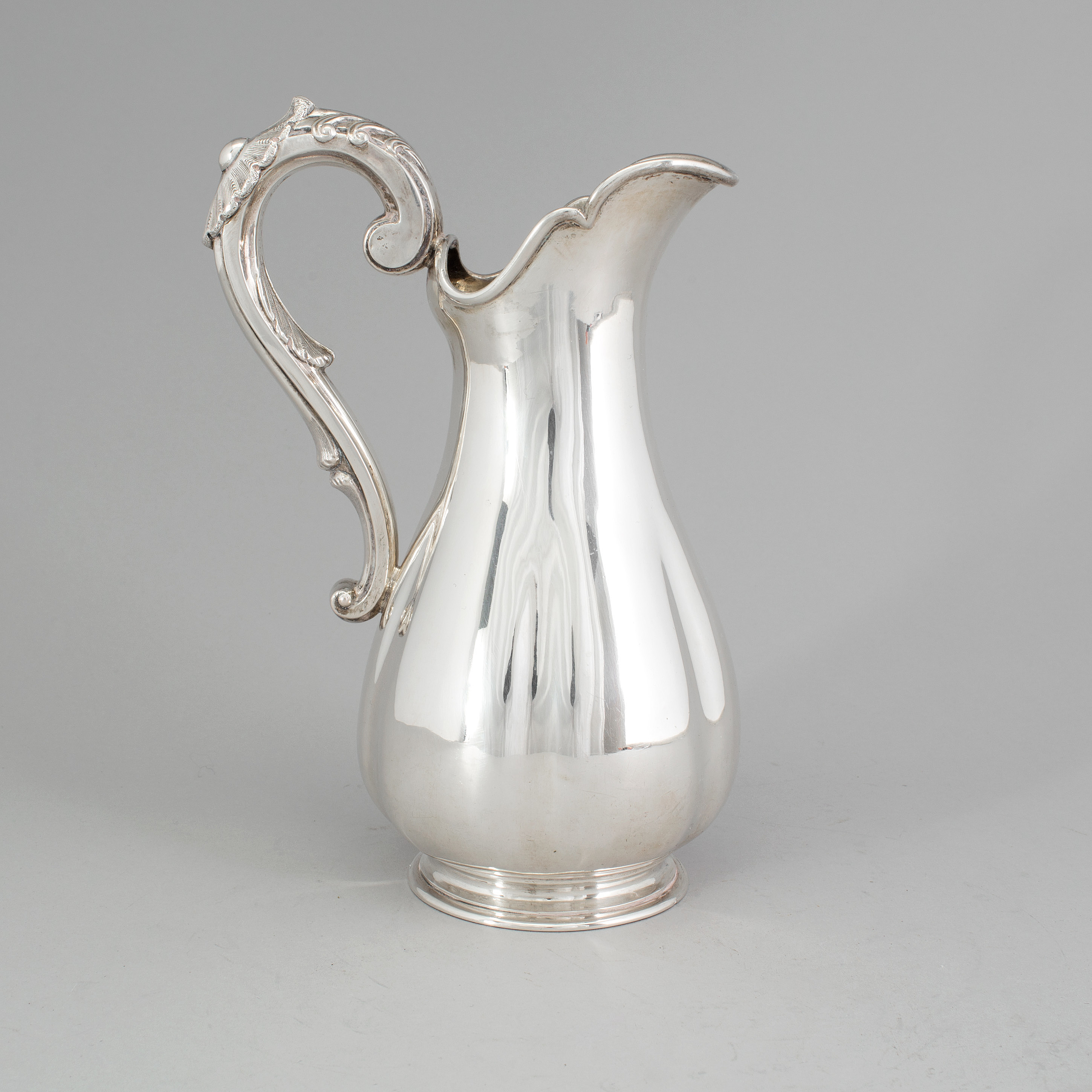 KANNA, silver, Gustaf Theodor Folcker, Stockholm, 1860. Vikt 647 g ...