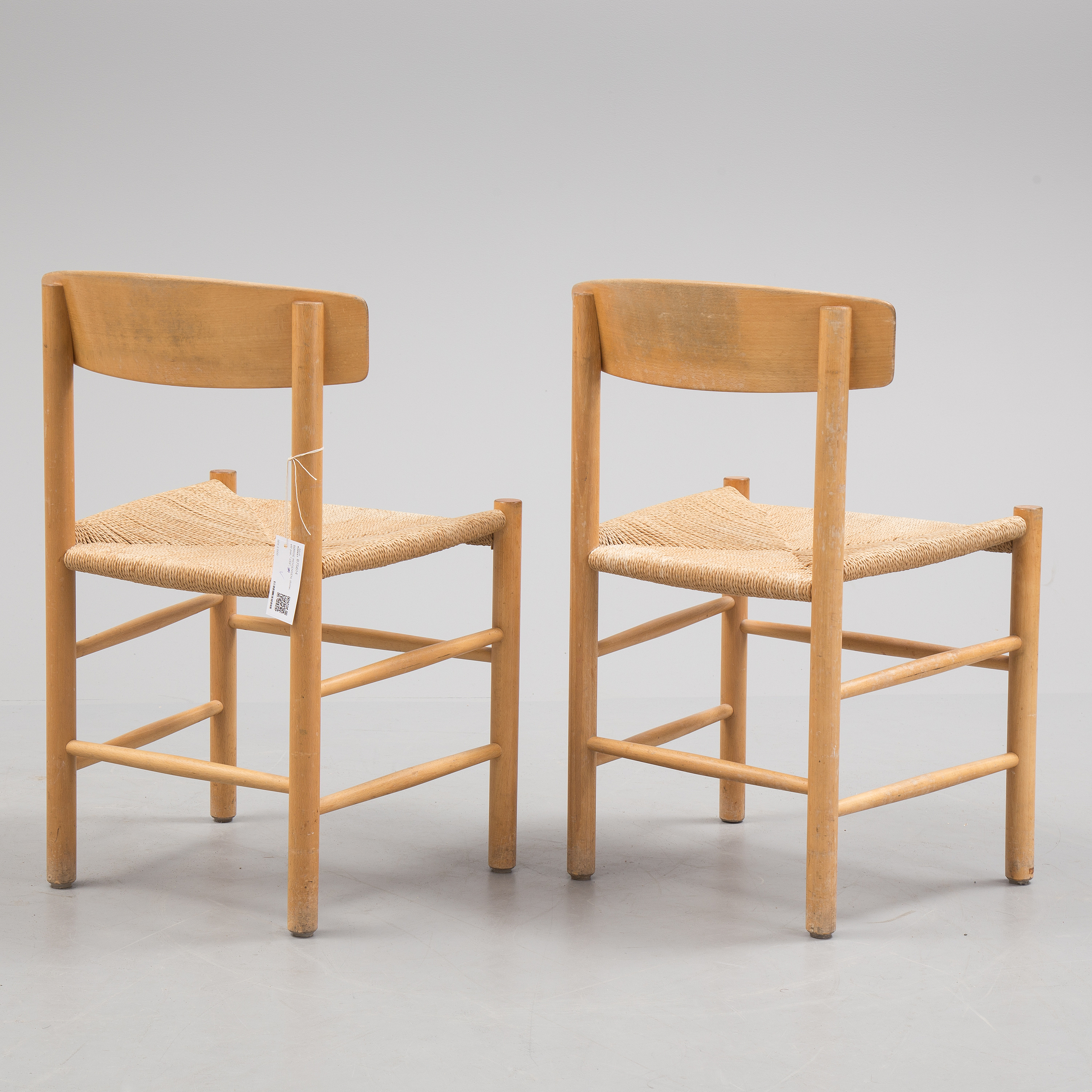BØRGE MOGENSEN, two beech 'J39' chairs, Denmark. - Bukowskis