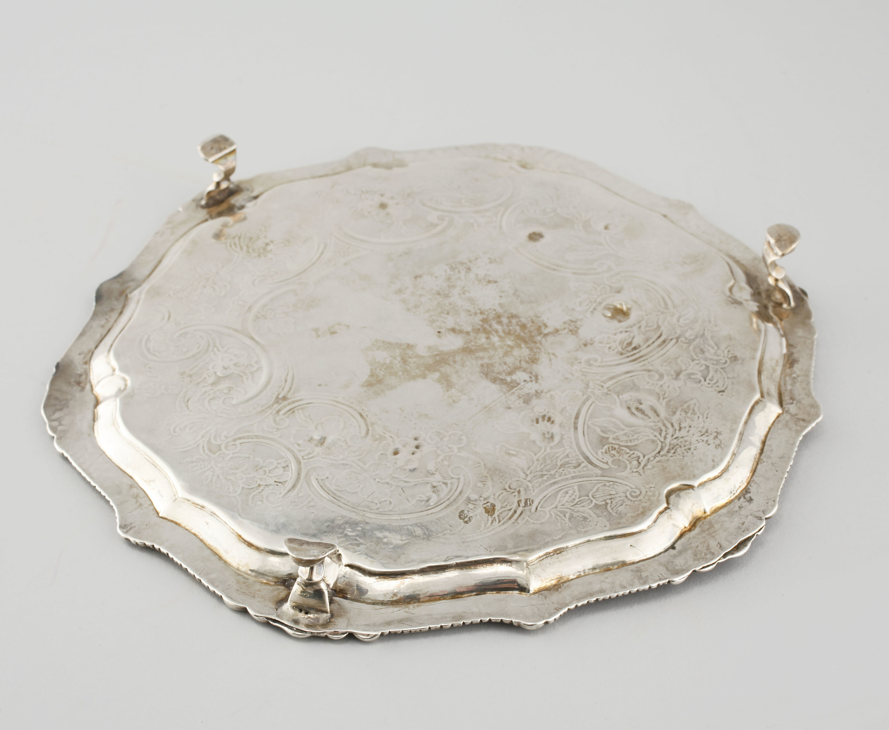 An Irish silver plate, 520 gram. - Bukowskis