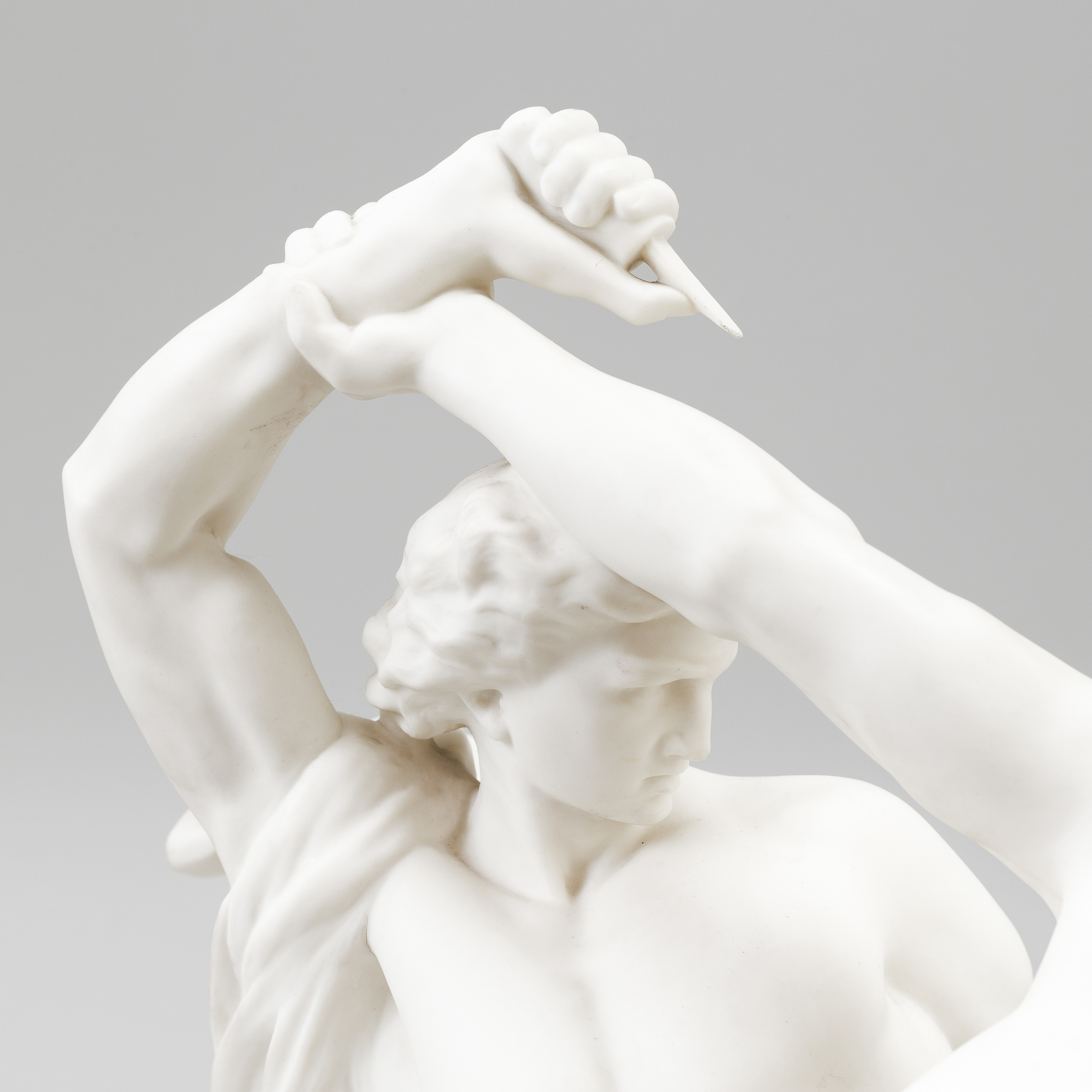 JOHAN PETER MOLIN, efter. Skulptur, parian, Gustafsberg, omkring år ...