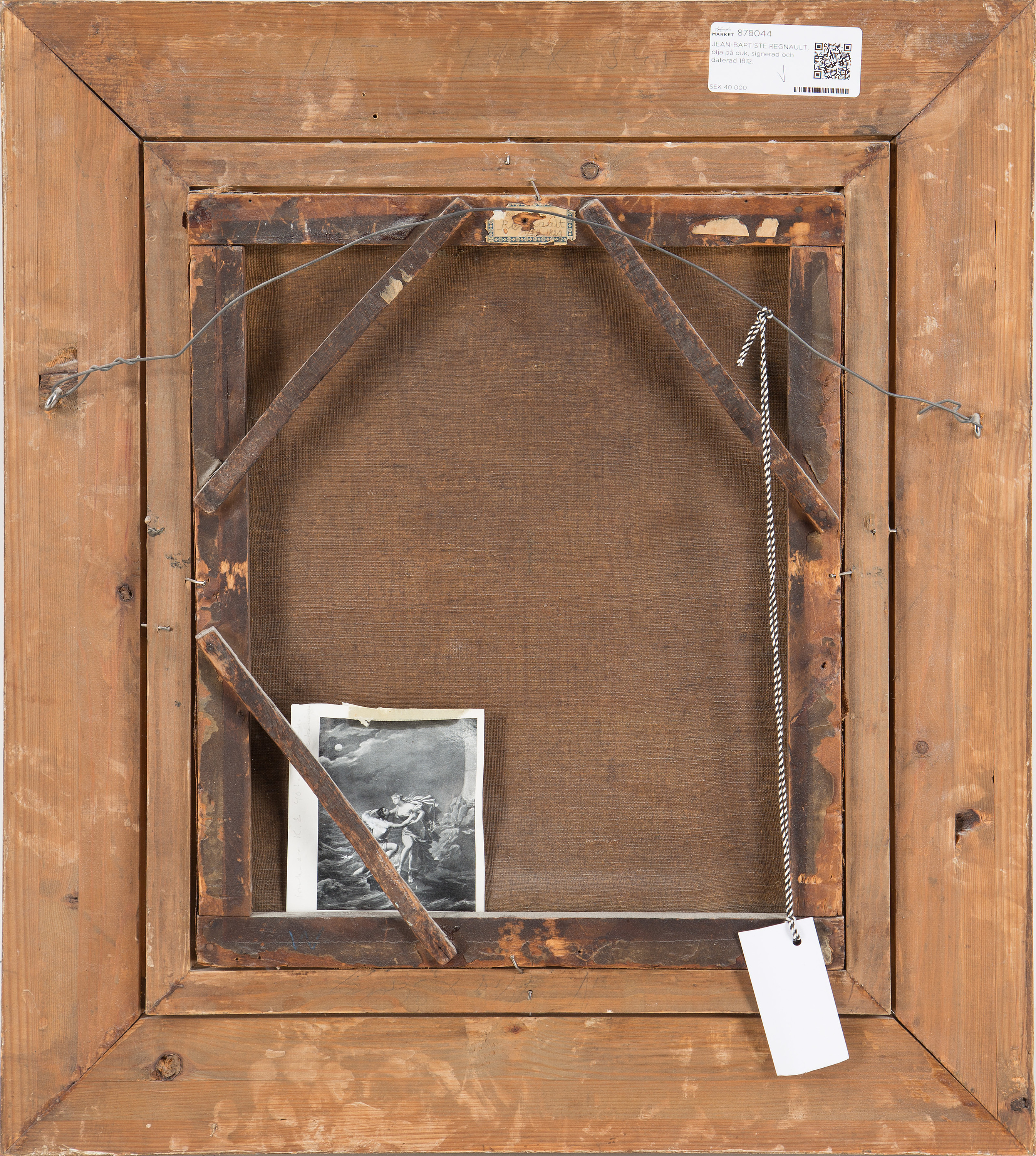 JEAN-BAPTISTE REGNAULT, oil on canvas, signed and dated 1812. - Bukowskis