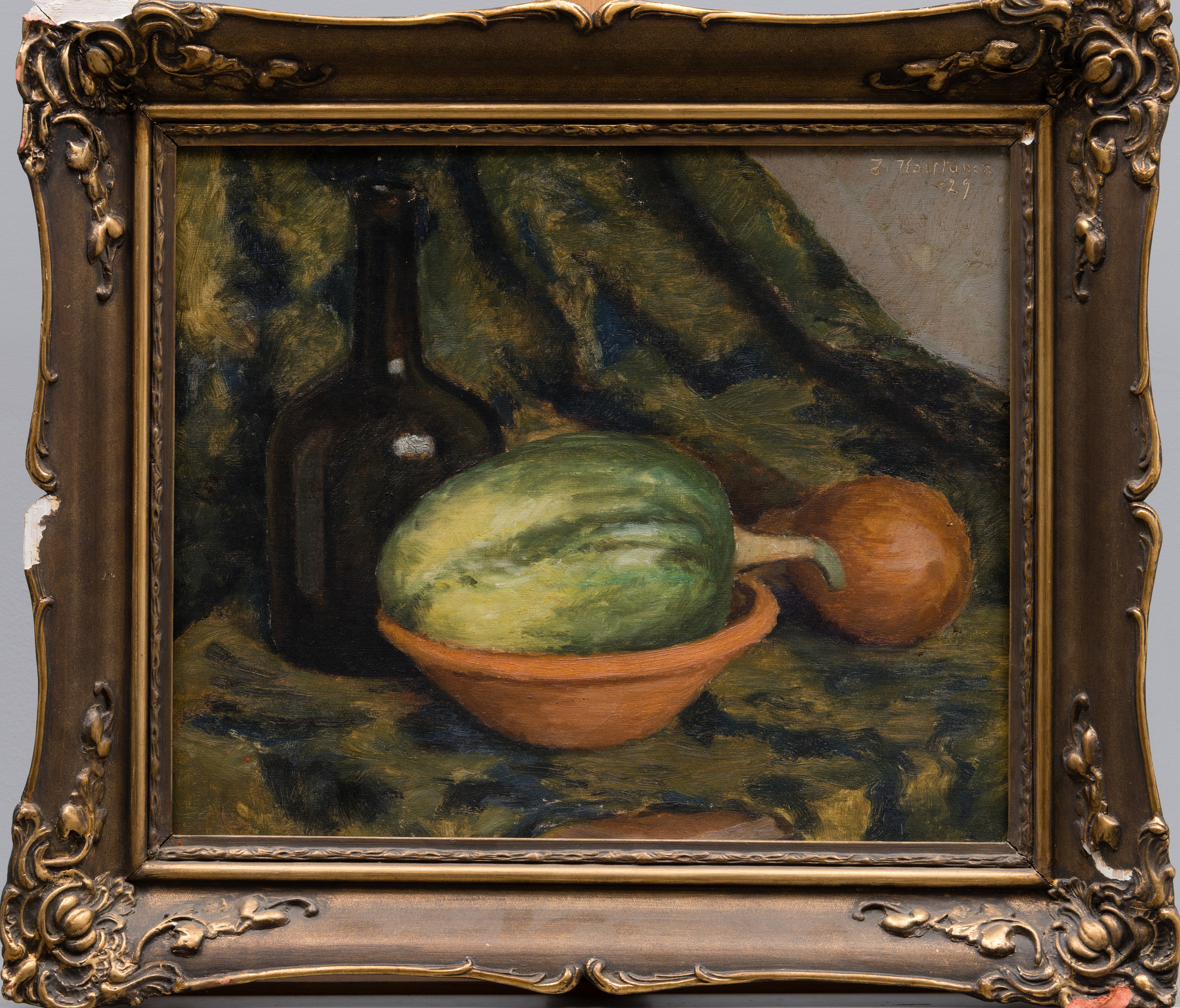 JUHO KARTTUNEN, oil on panel, signed and dated -29. - Bukowskis