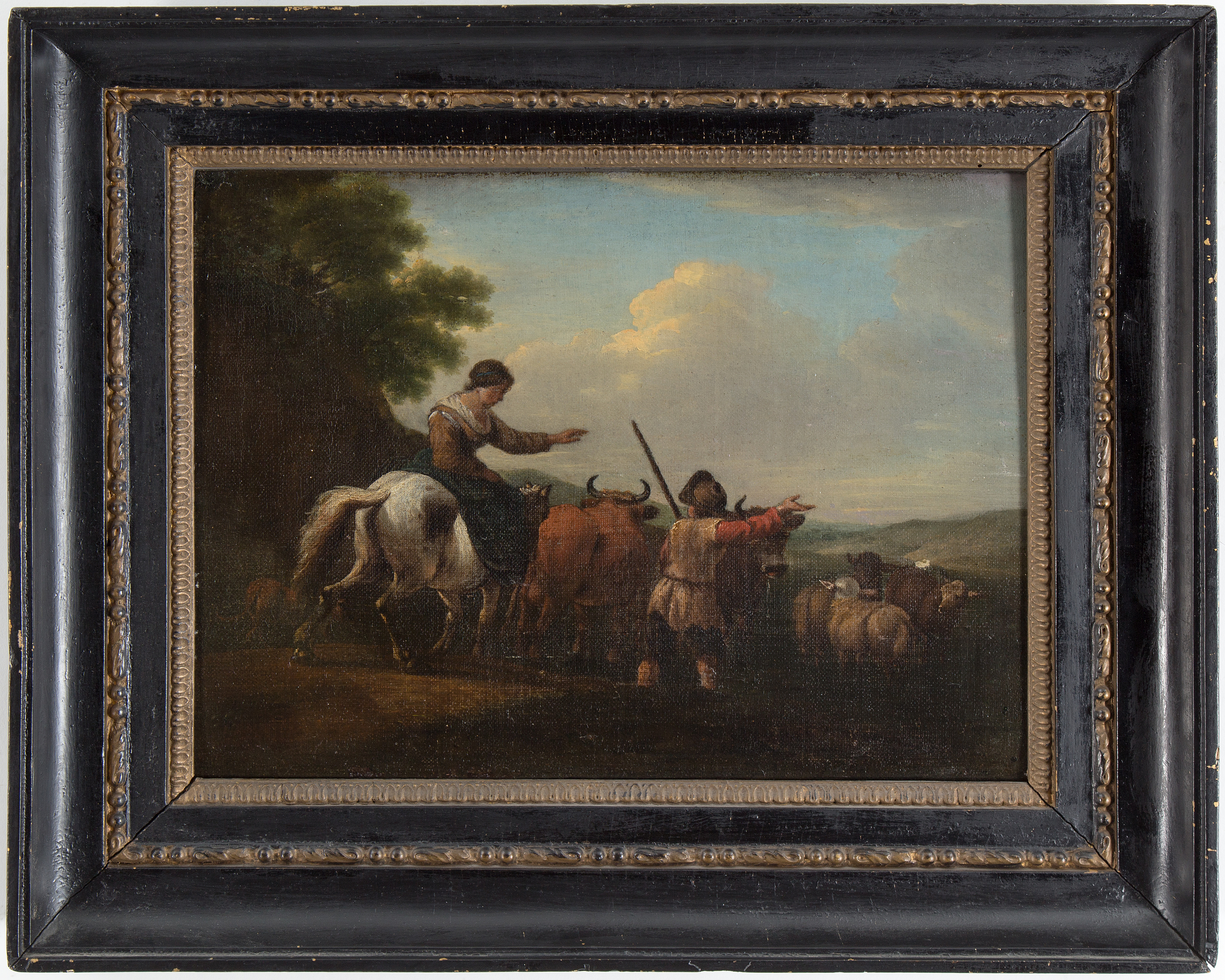 NICOLAES BERCHEM, circle of, oil on canvas, 17th century. - Bukowskis