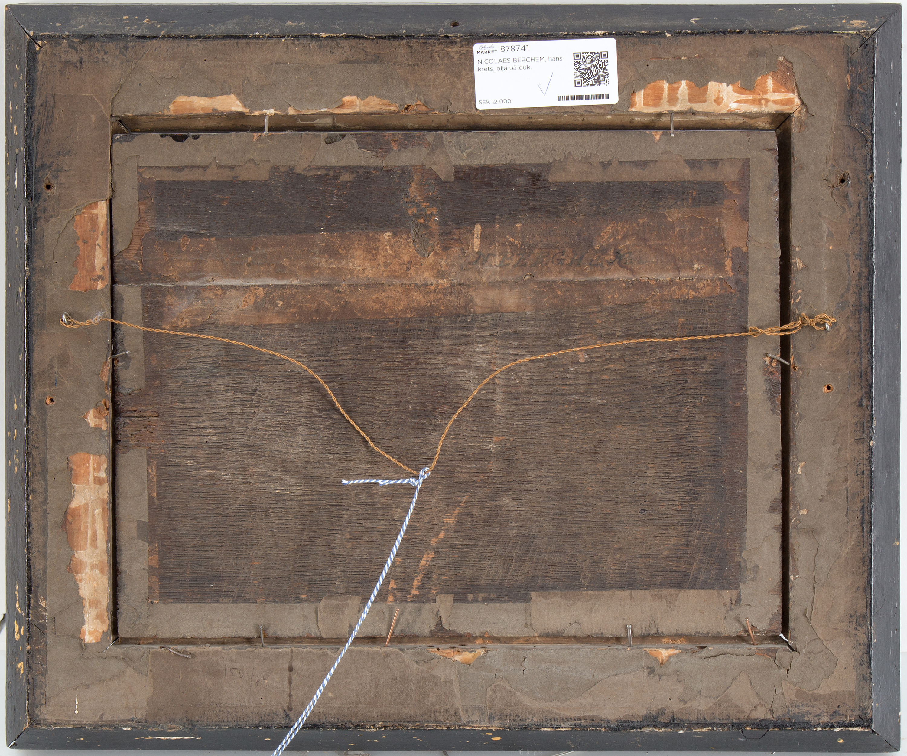 NICOLAES BERCHEM, circle of, oil on canvas, 17th century. - Bukowskis