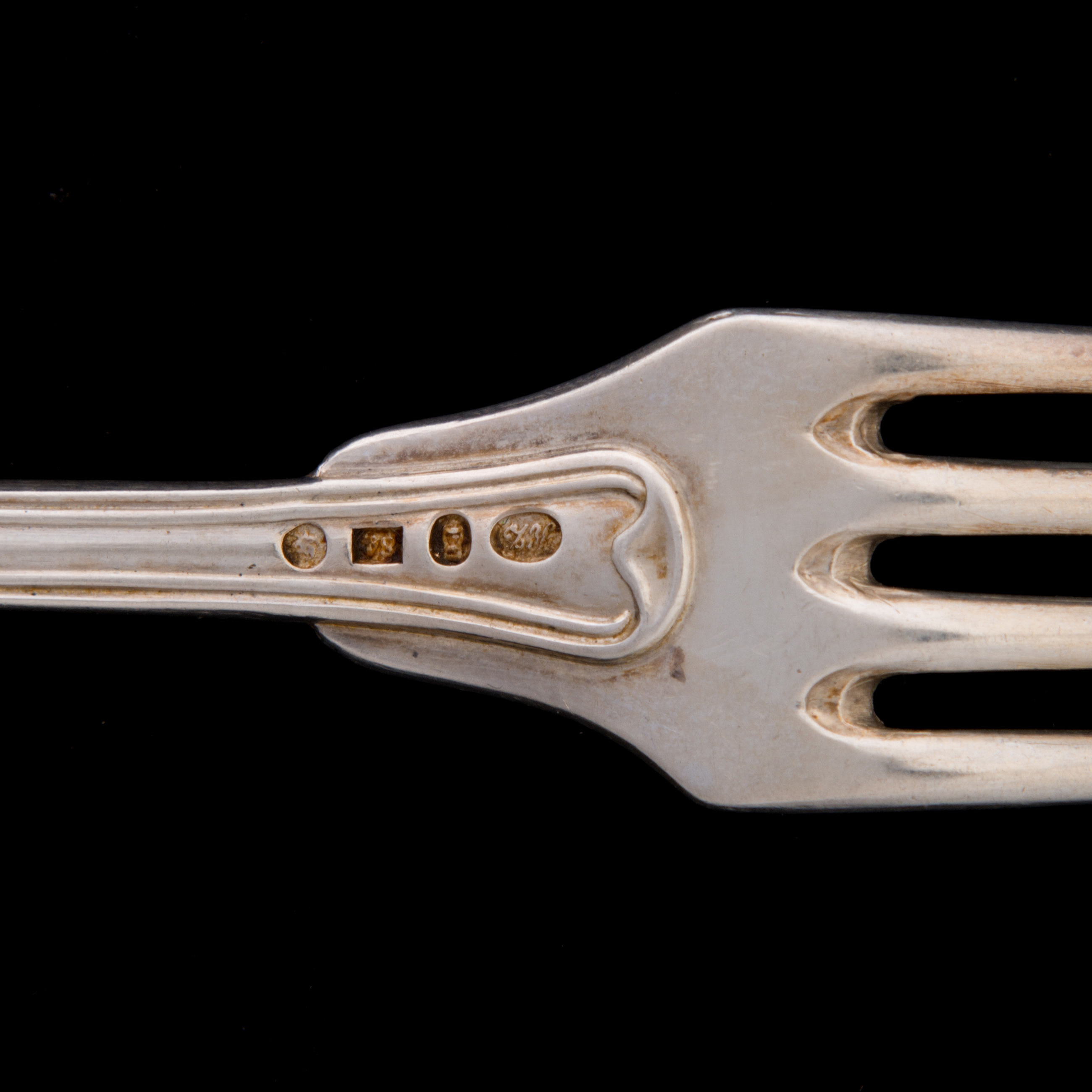 A SET OF 36 POLISH SILVER CUTLERY, Warszawa late 19th century, Kacper ...