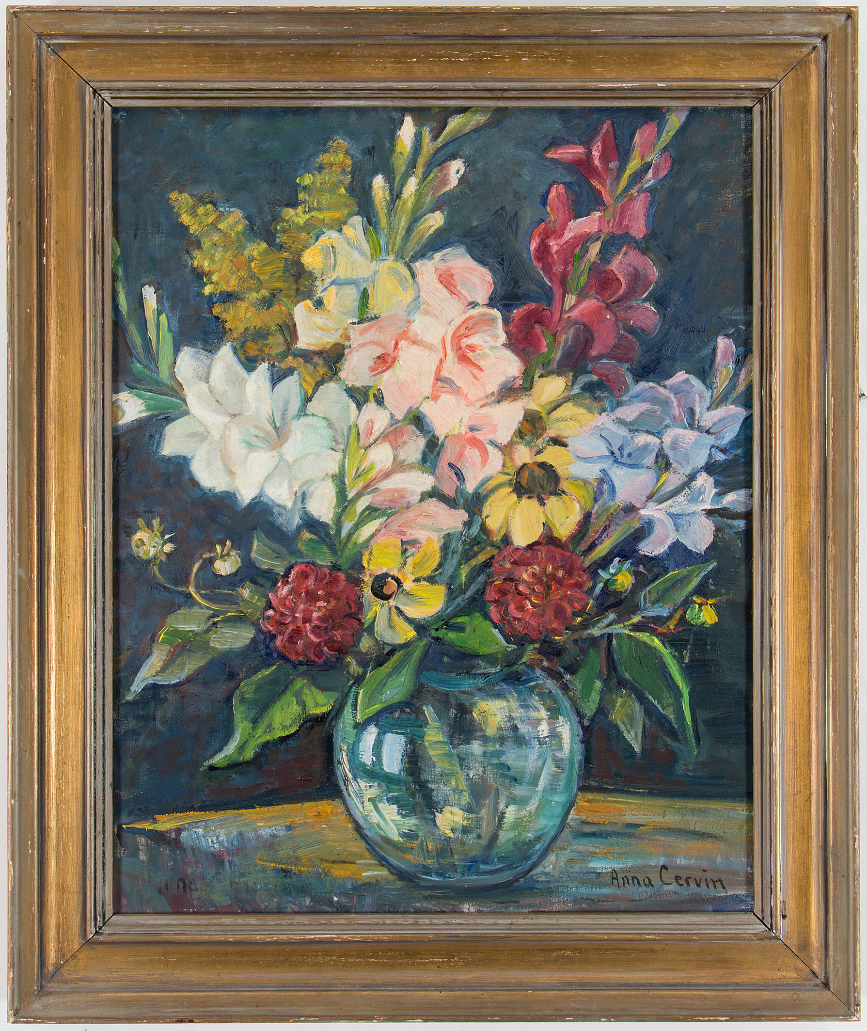 ANNA CERVIN, oil on canvas, signed. - Bukowskis