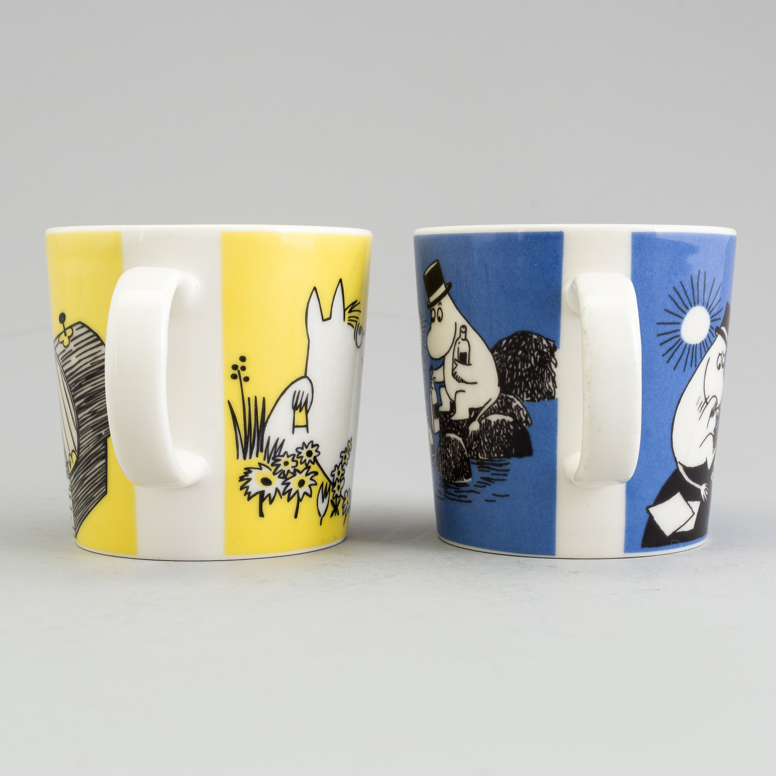MUMINMUGGAR, 2 st, porslin, "Moomin characters" Arabia, Finland. I ...