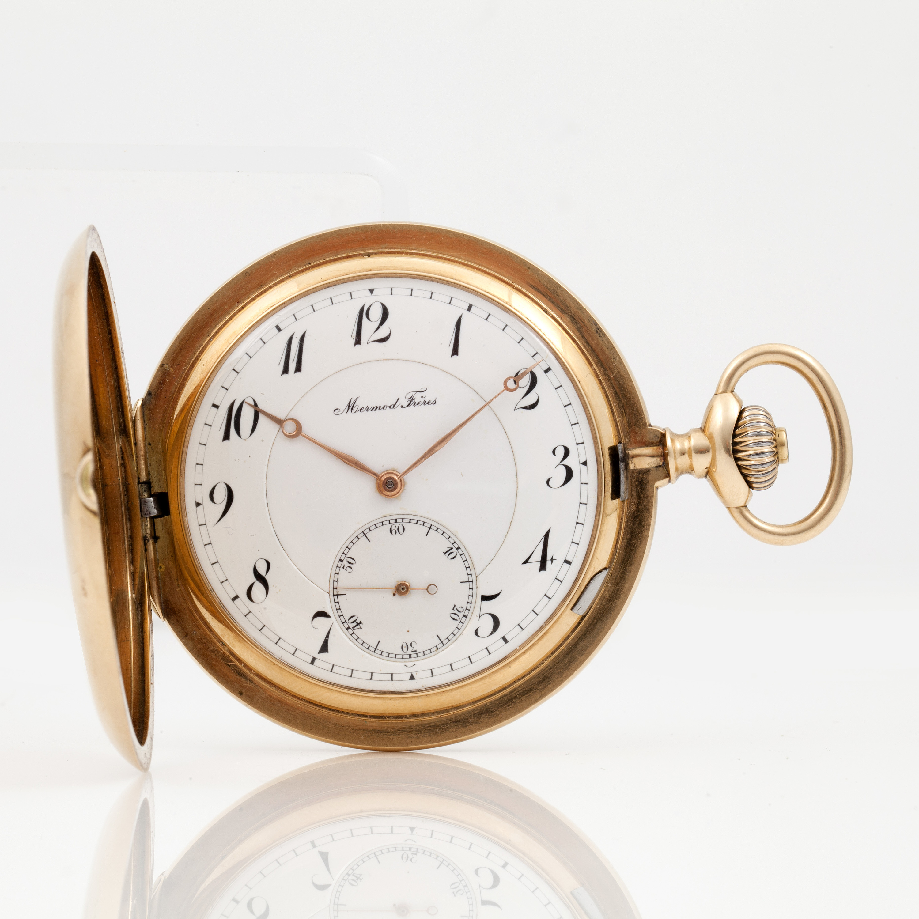 MERMOD & FRÉRES, pocket watch, 54,8 mm, hunter case, - Bukowskis