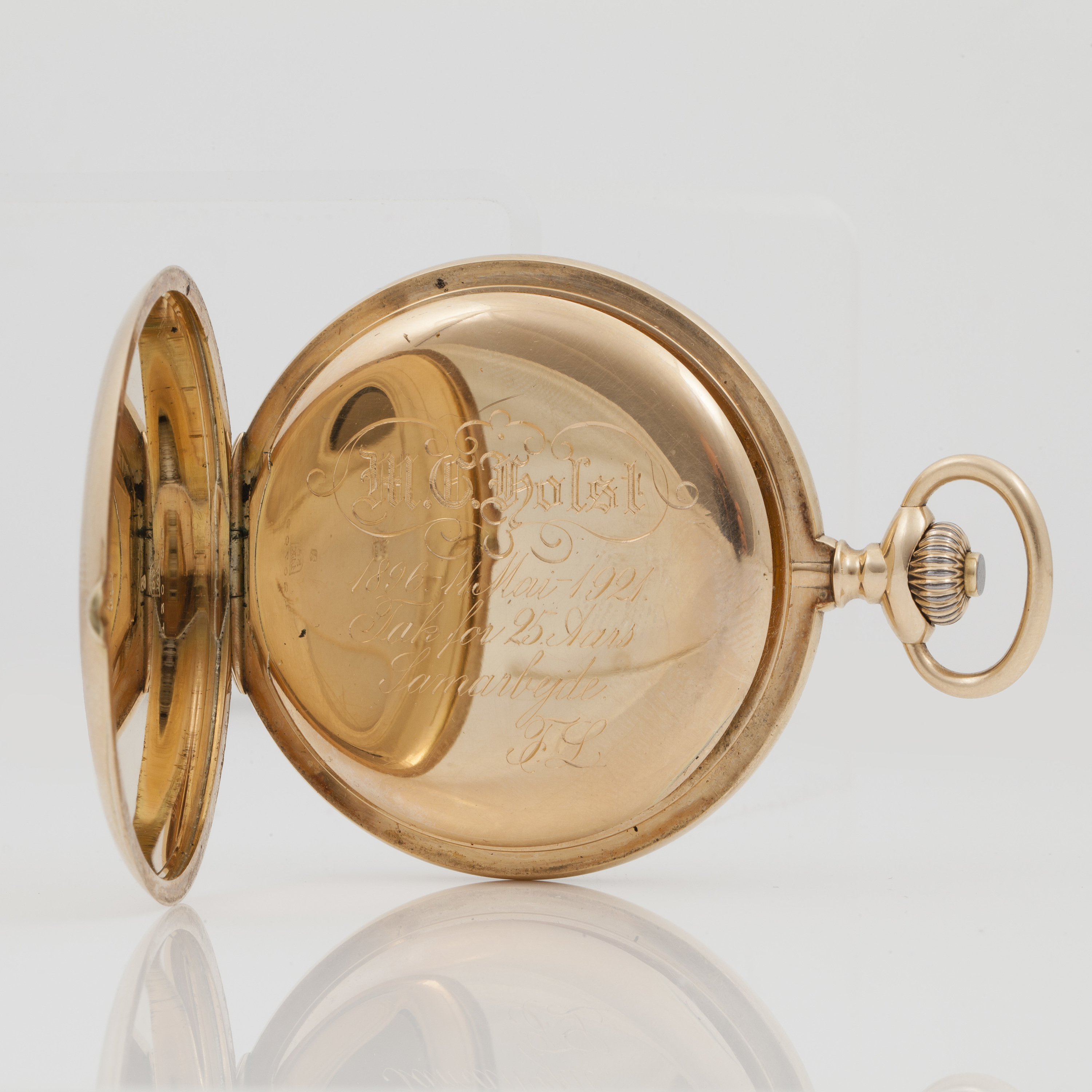 MERMOD & FRÉRES, pocket watch, 54,8 mm, hunter case, - Bukowskis