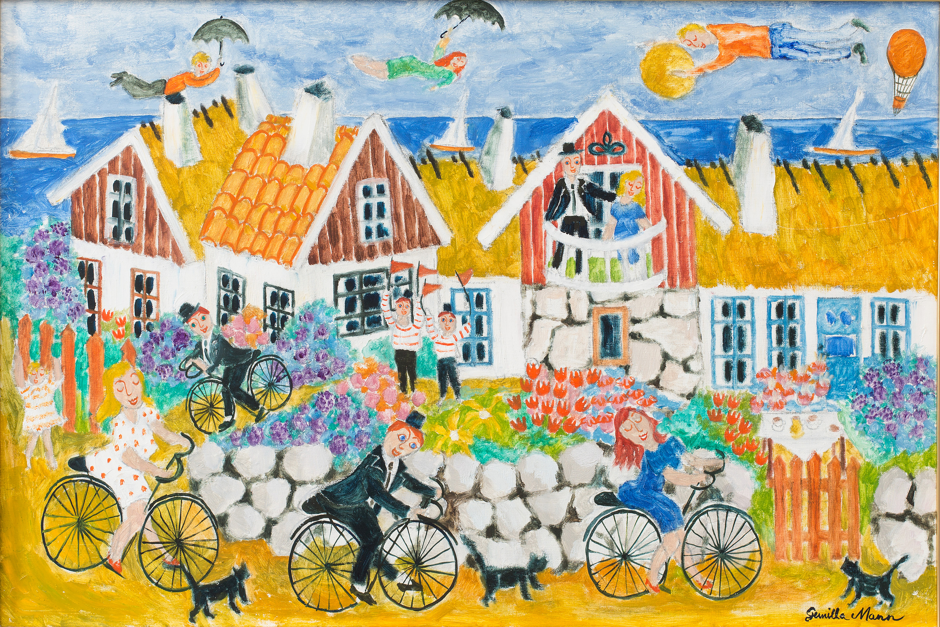 GUNILLA MANN, oil on canvas, signed. - Bukowskis