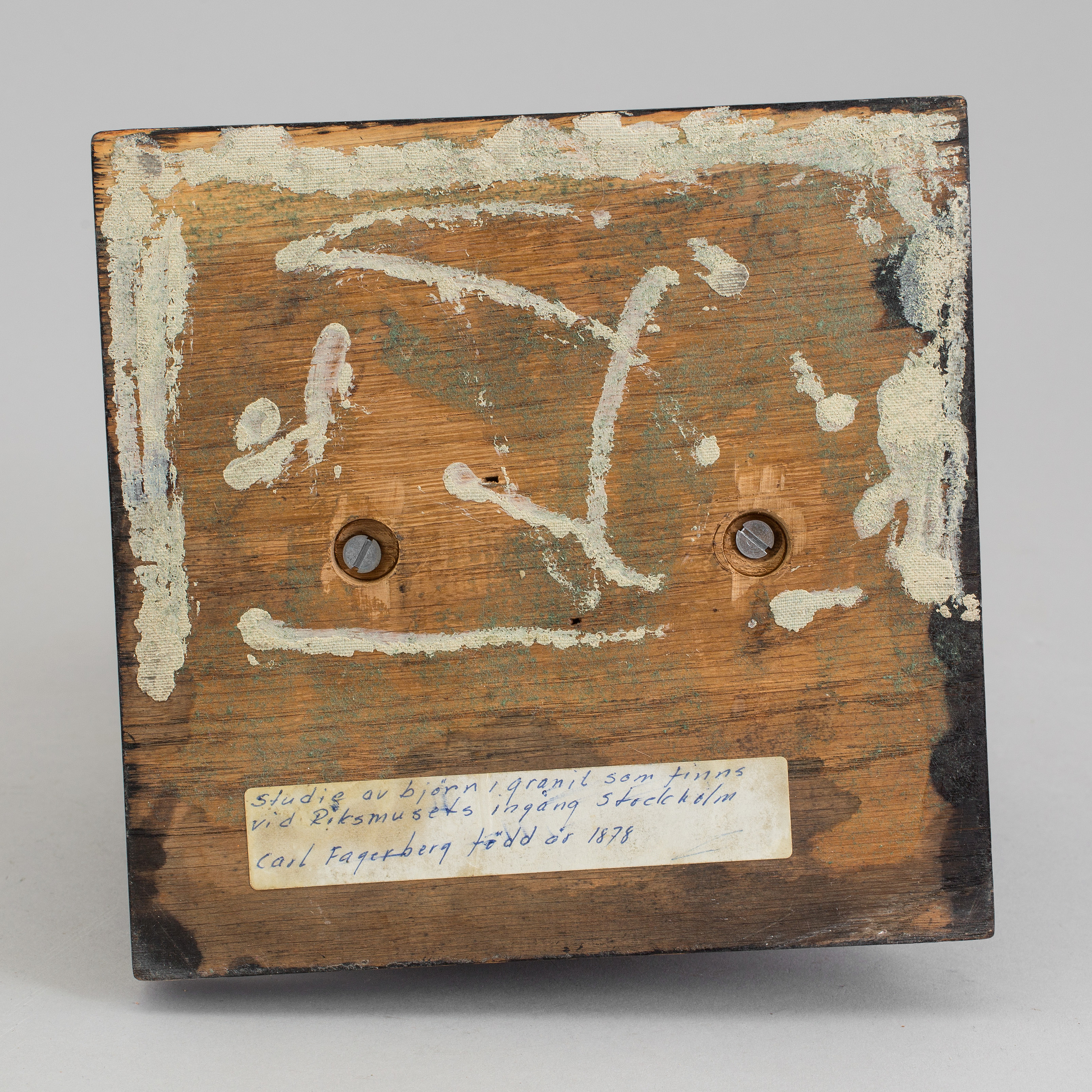 CARL FAGERBERG, skulptur, signerad, Herman Bergman. - Bukowskis