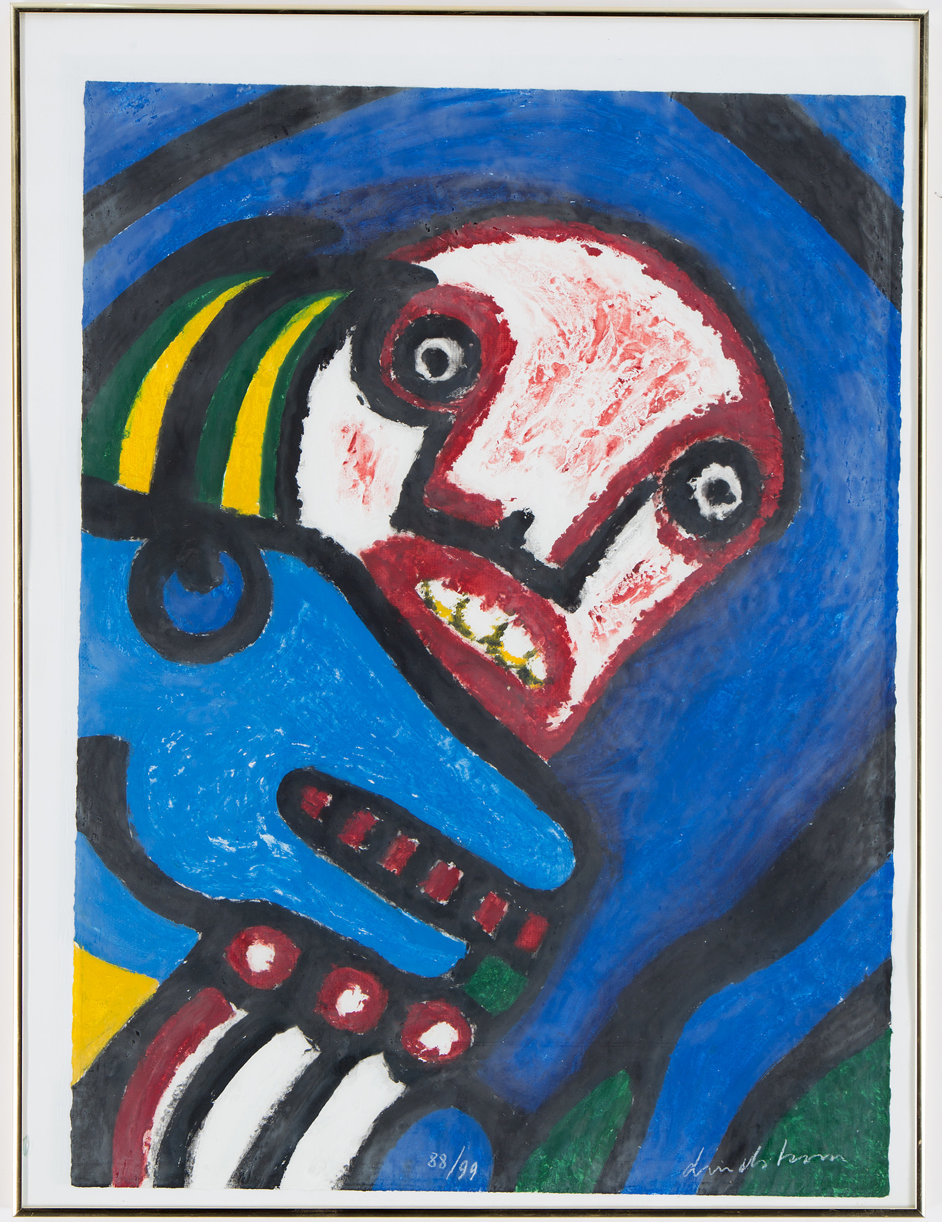 BENGT LINDSTRÖM, Colour litograph with carborundum. Signed Lindström ...