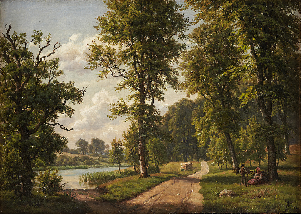 CARSTEN FREDERIK HENRICHSEN, oil on canvas. Signed och dated 1882 ...