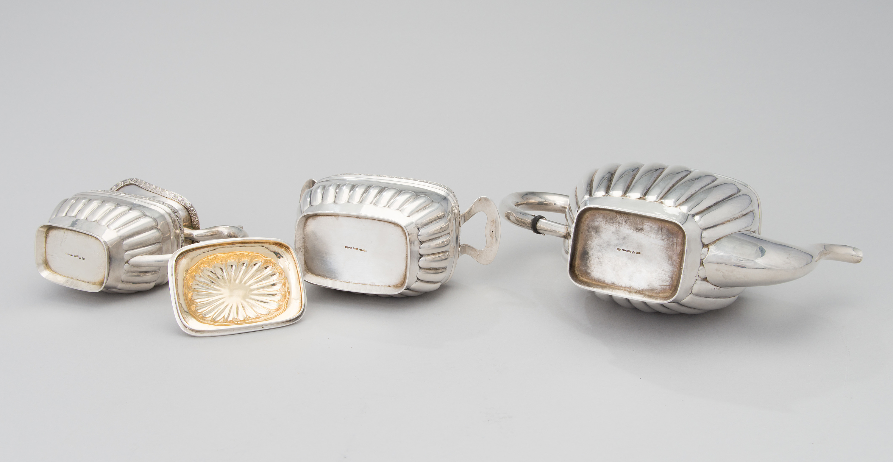 A 3-piece silver coffee set by Bruno Alexander Nylund, Helsingfors 1919 ...