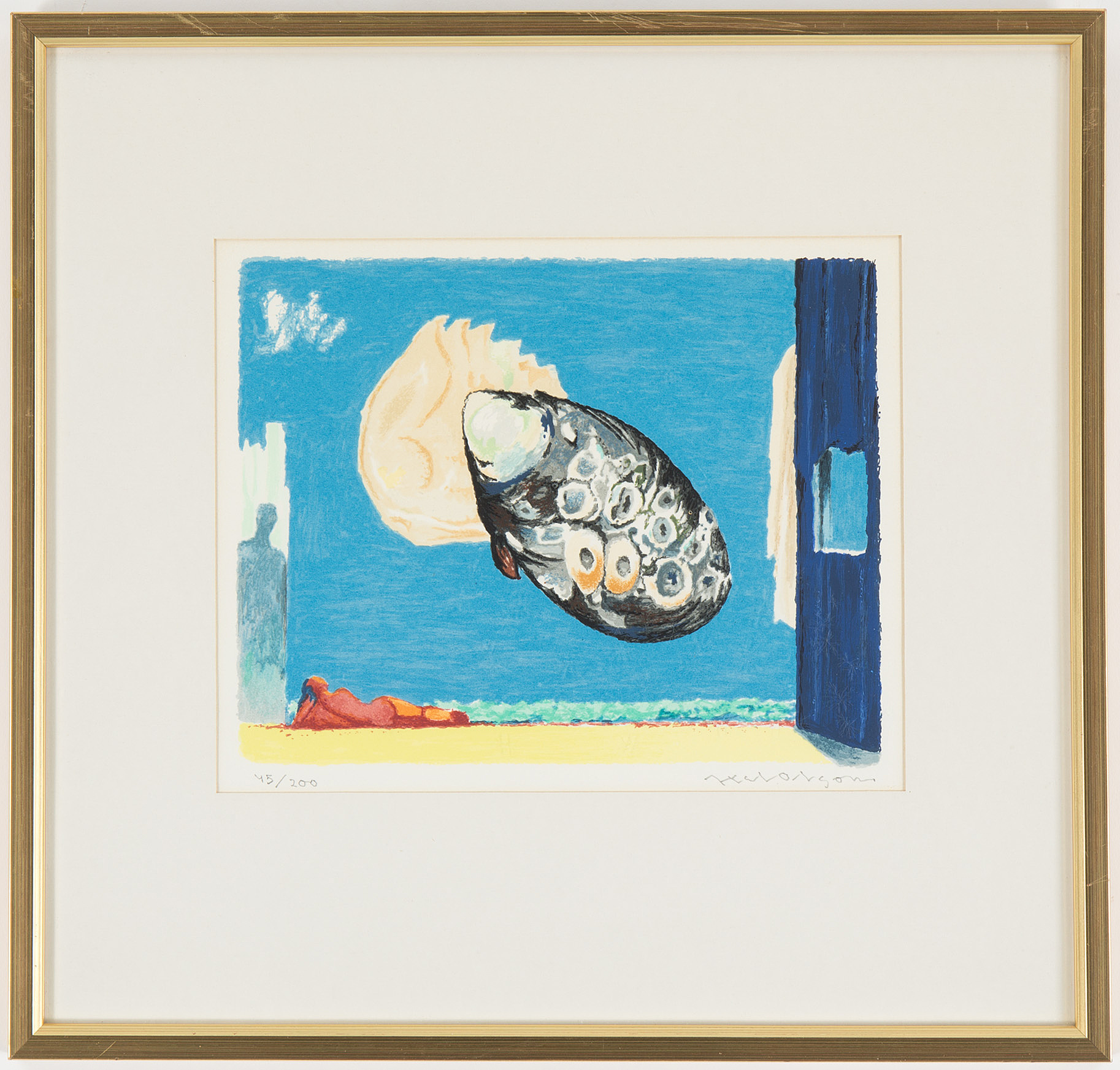 AXEL OLSON, lithograph in colours, signed and numbered 45/200. - Bukowskis