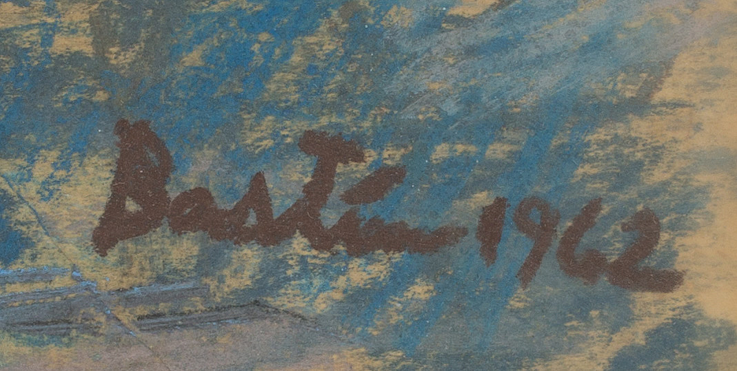 LOUIS BASTIN, pastell, signerad och daterad 1962. - Bukowskis