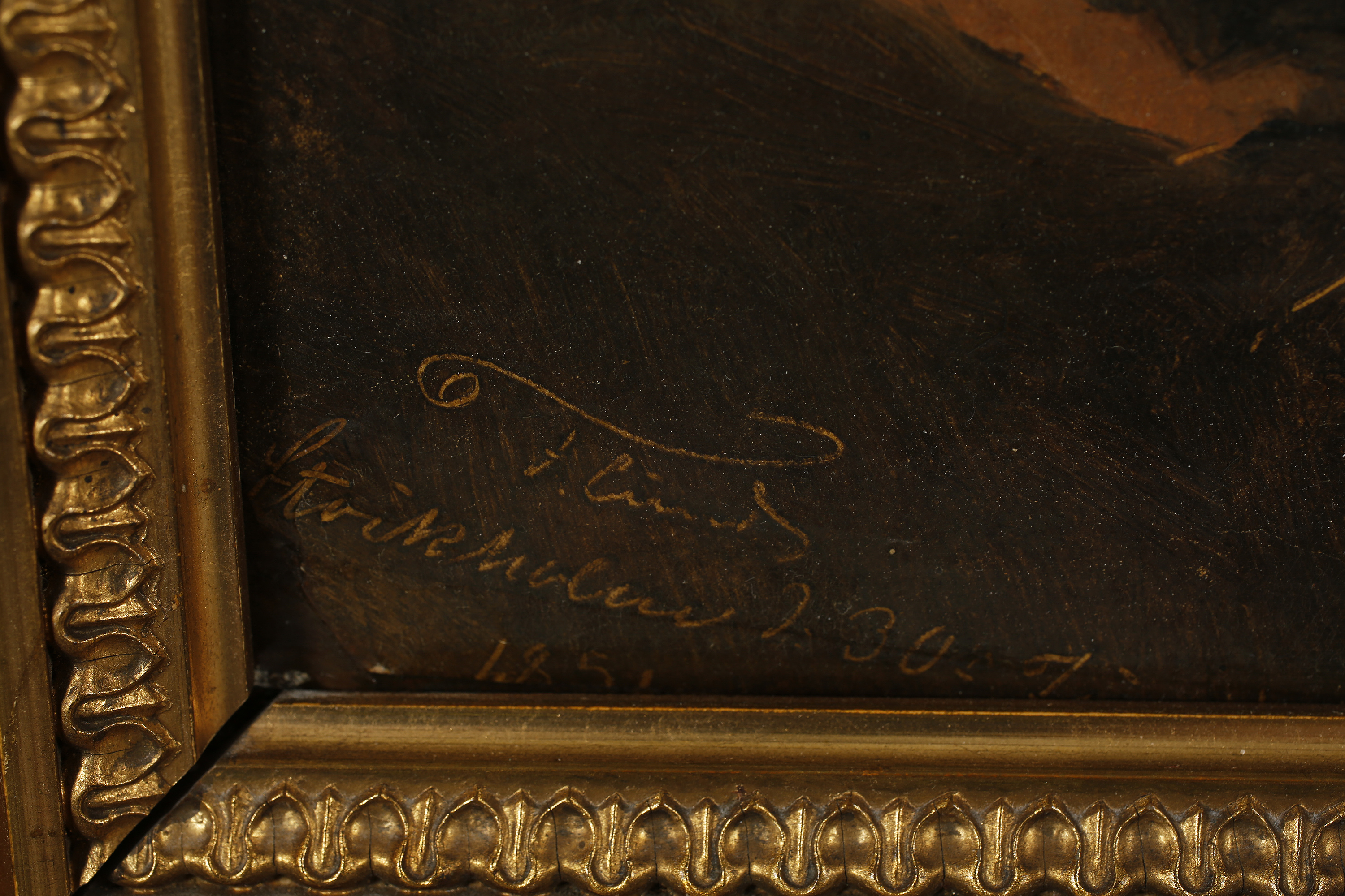 FREDERICK CHRISTIAN LUND, attributed to, oil on canvas, signed F Lund ...