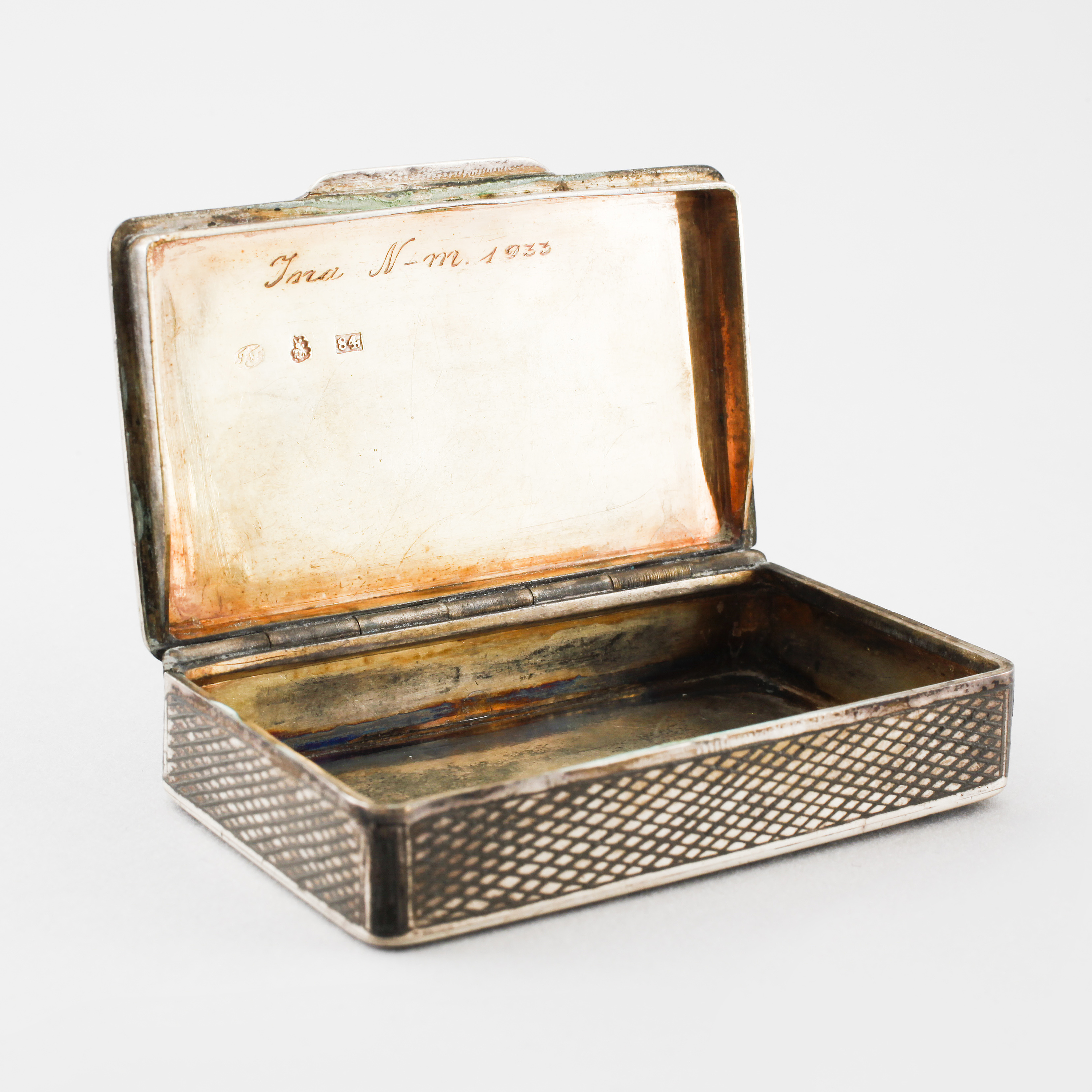 A silver box and a silver tinder-box, Russia and Austia-Hungary1840 ...